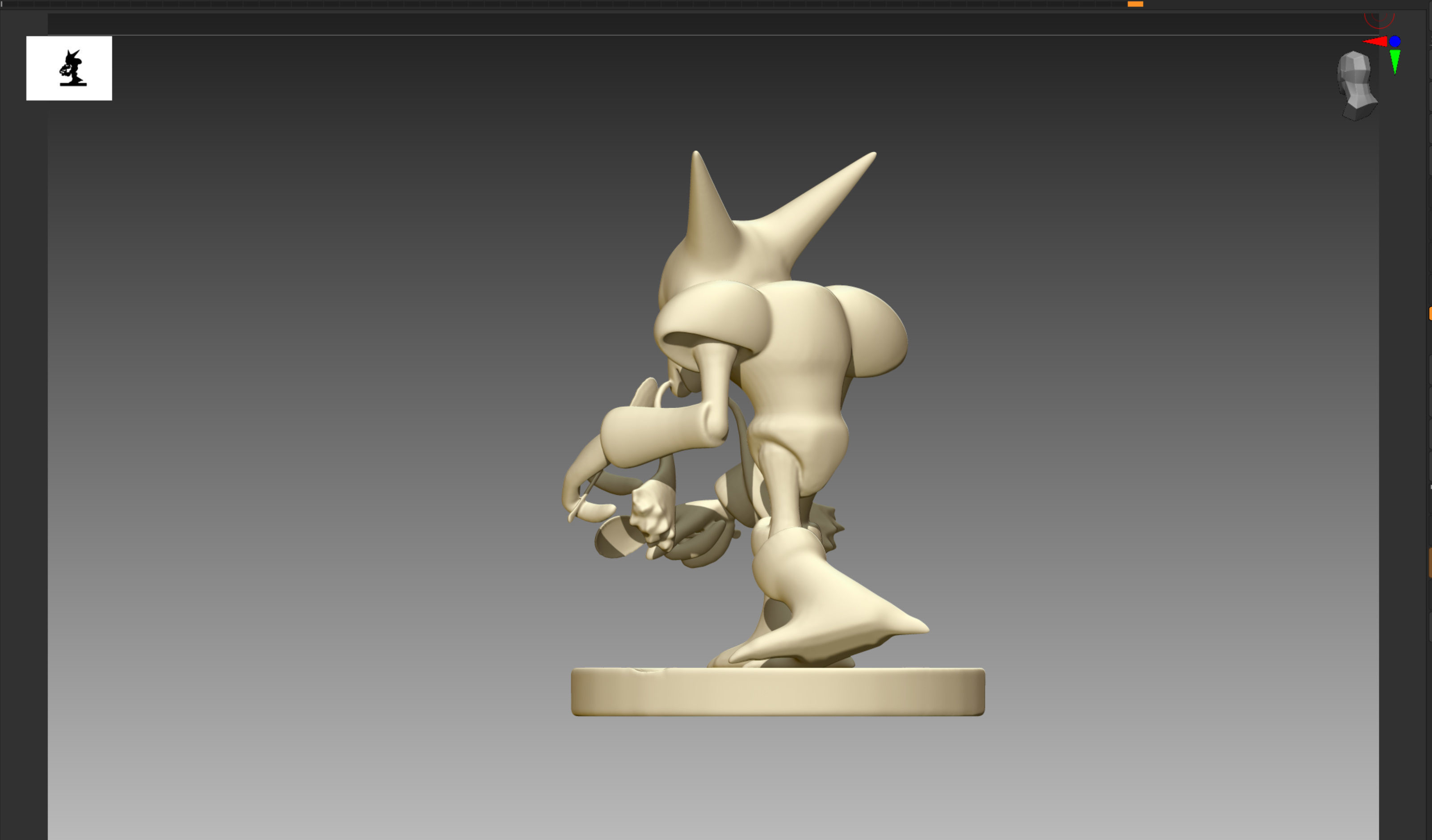 Pokemon Dark Alakazam OBJ STL 3D model 3D printable | CGTrader