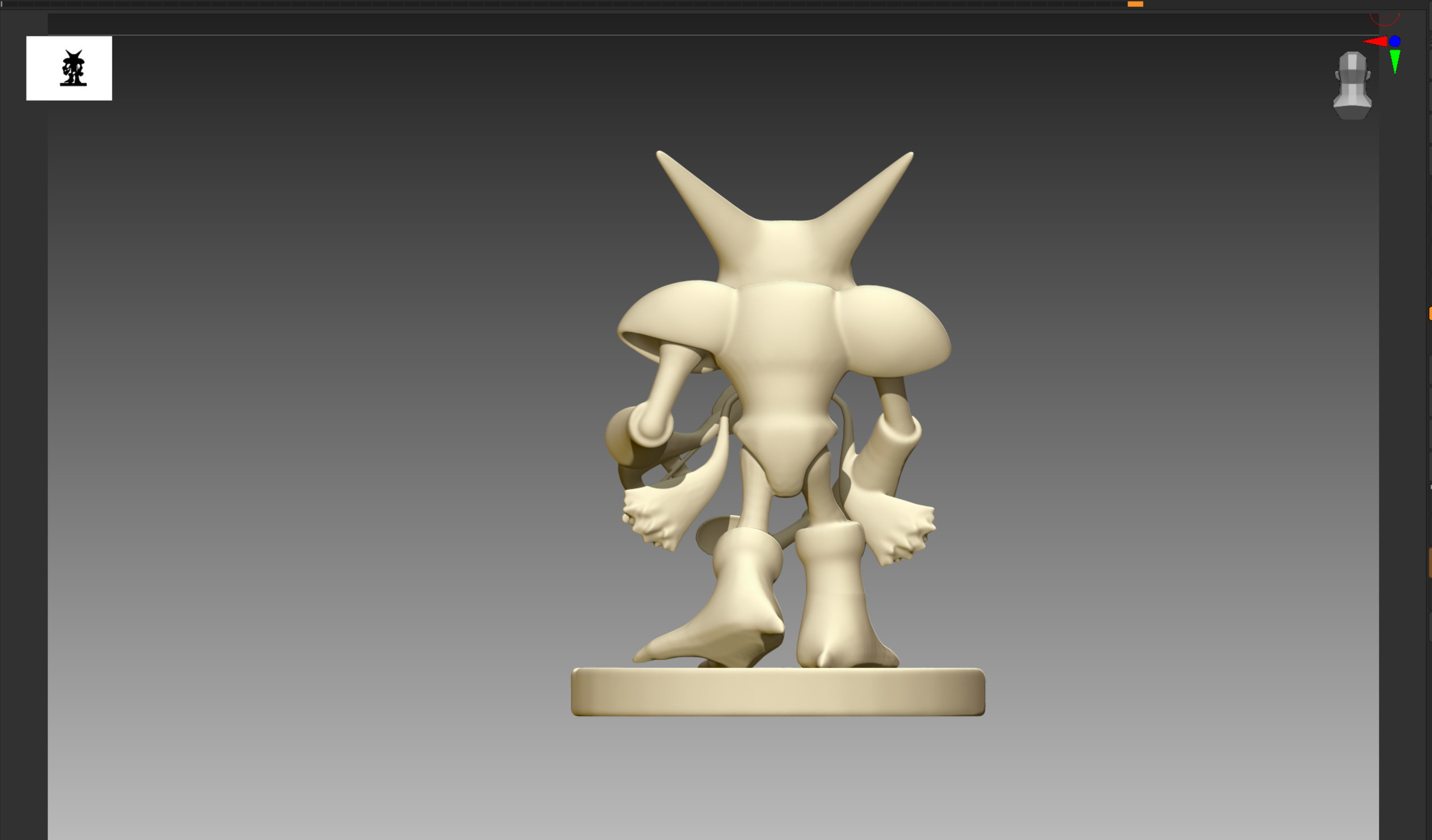 Pokemon Dark Alakazam OBJ STL 3D model 3D printable | CGTrader
