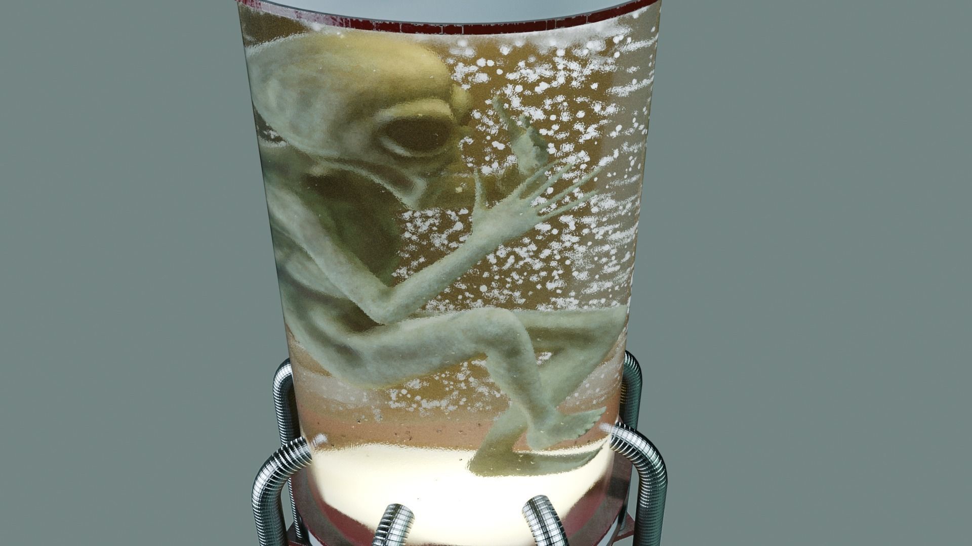 Alien Incubator with Bubbles Rising 3D model animated | CGTrader
