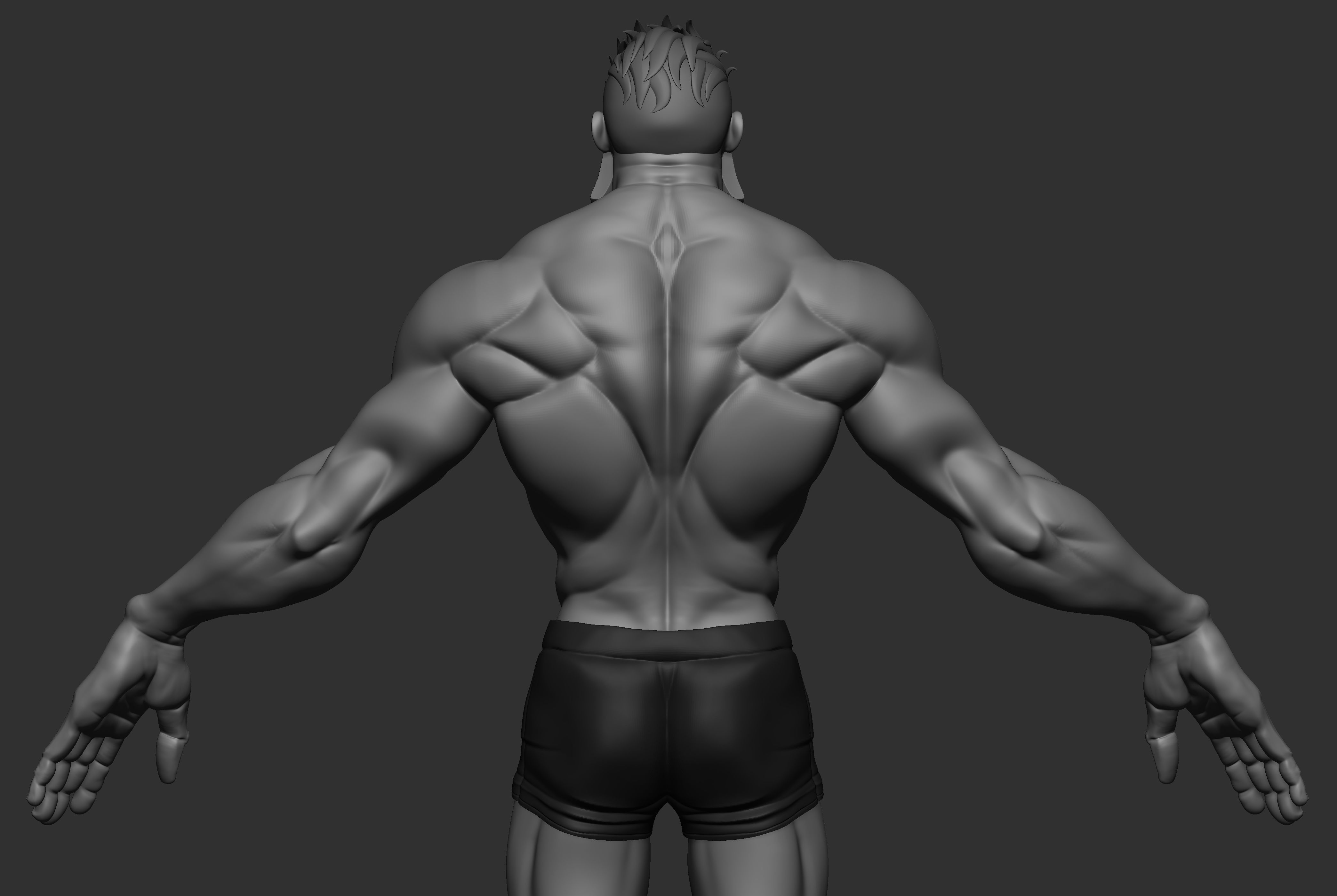 Stylized Muscular Male Basemesh 3D model | CGTrader
