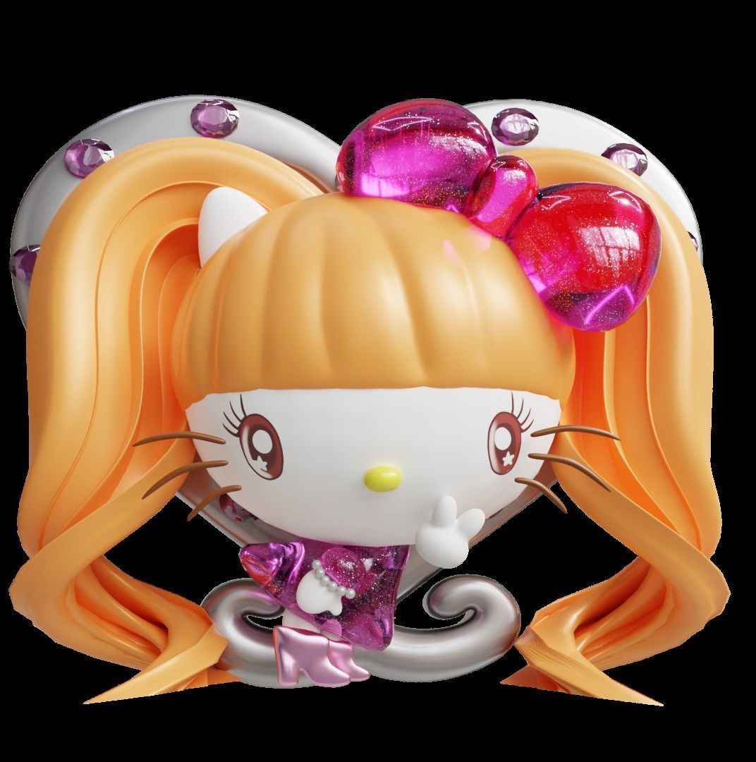 Hello Kitty Gyaru 3D model | CGTrader