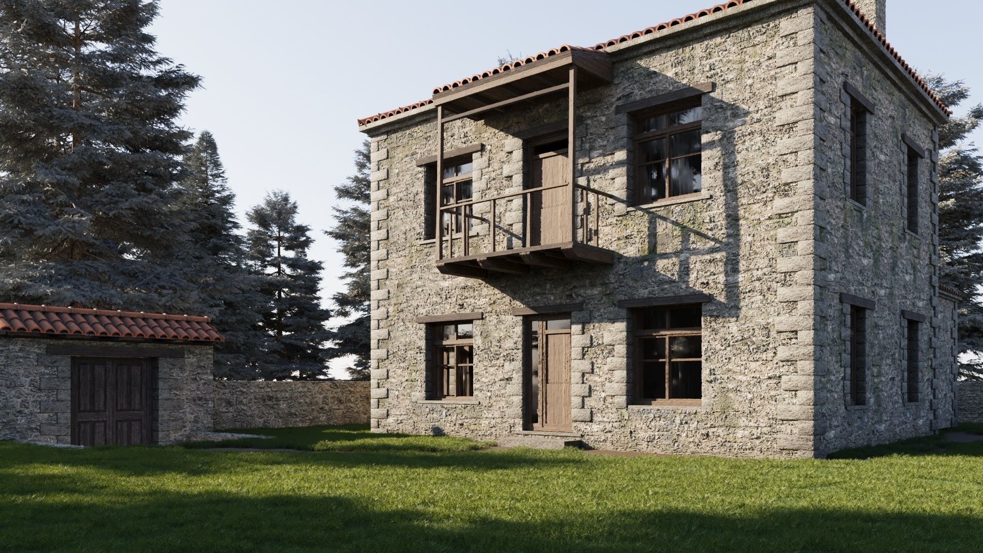 Greek traditional house 3D model | CGTrader