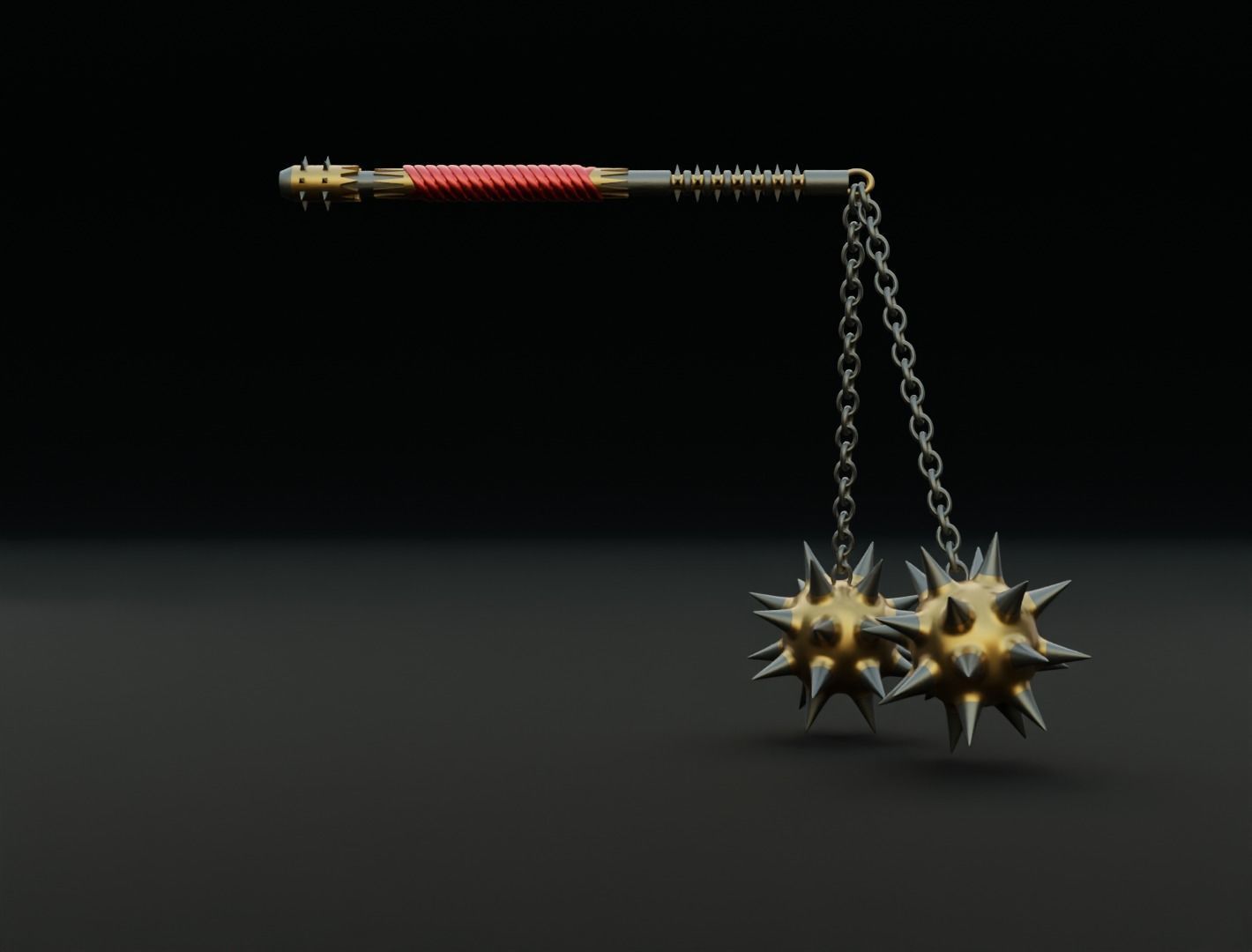 Double flail 3D model 3D model | CGTrader