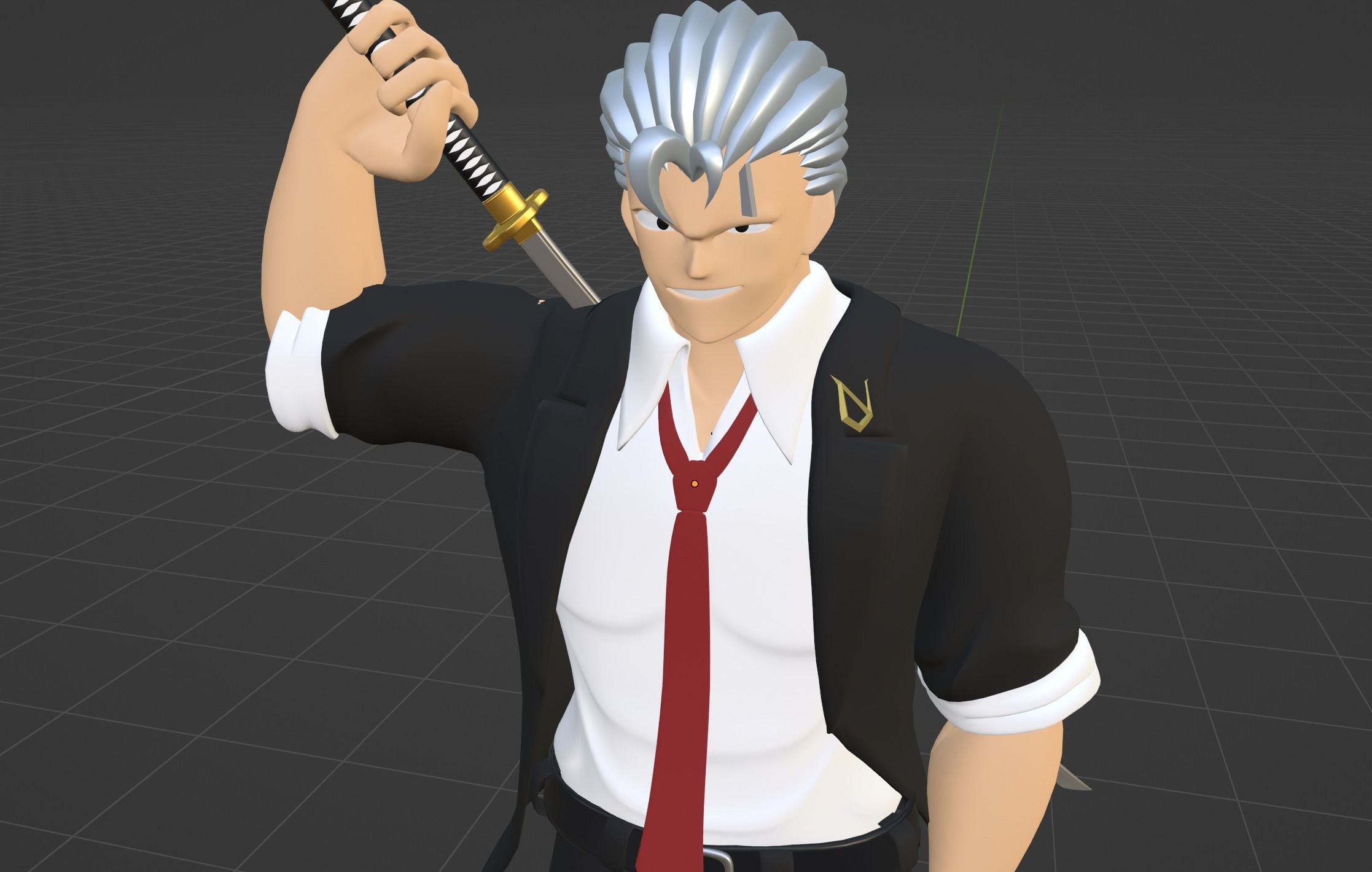 Andy - Undead Unluck 3D model rigged | CGTrader