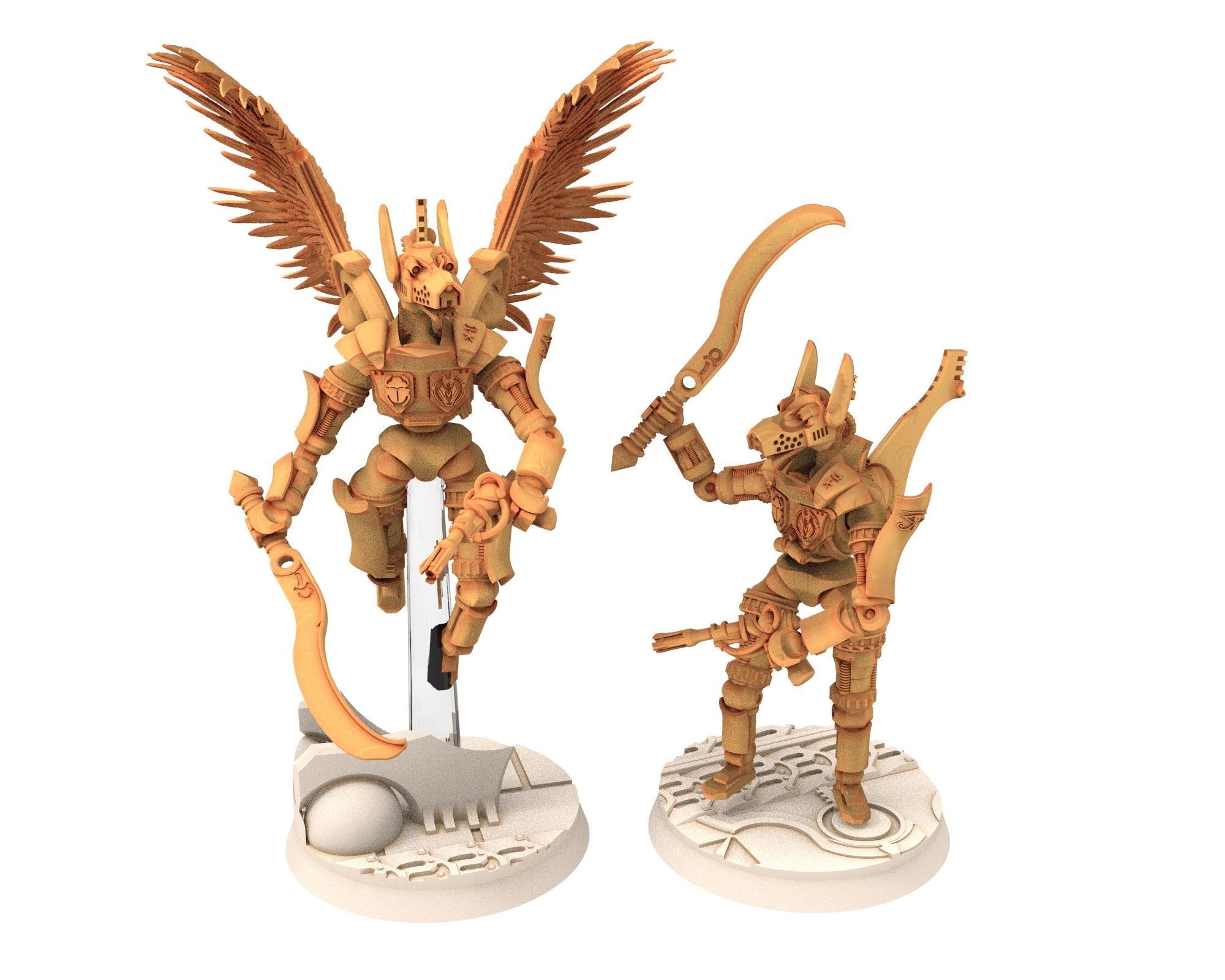 Anubis Akhet Athyr Assault Battle Drone modular miniatures 3D model 3D ...