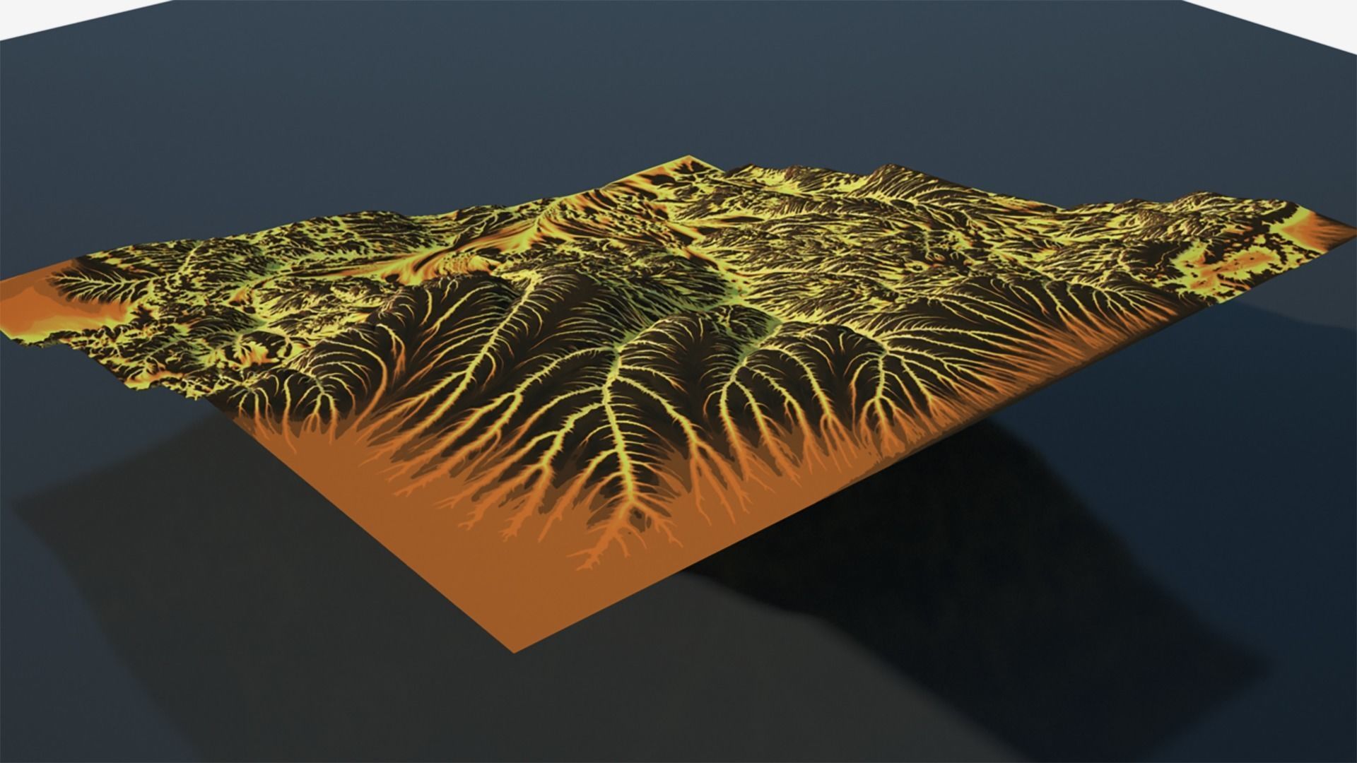 Cartoon mountain terrain 3D model | CGTrader