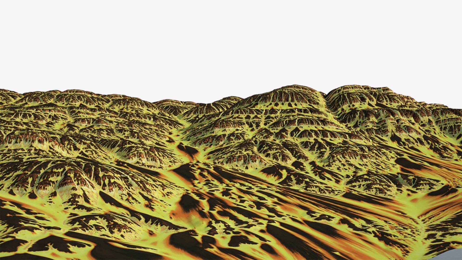 Cartoon mountain terrain 3D model | CGTrader