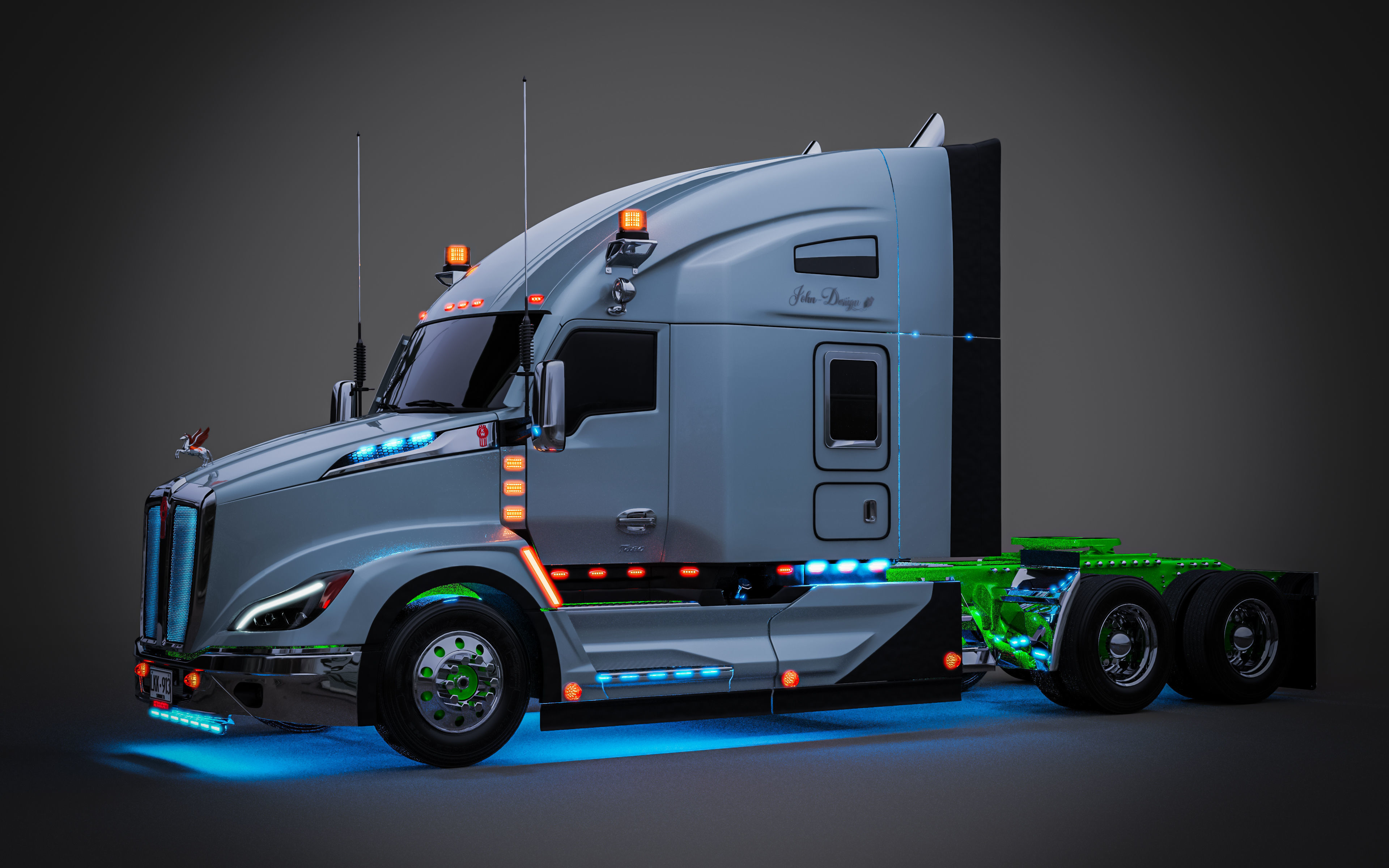 Kenworth T680 Next Generation Custom 3D model | CGTrader