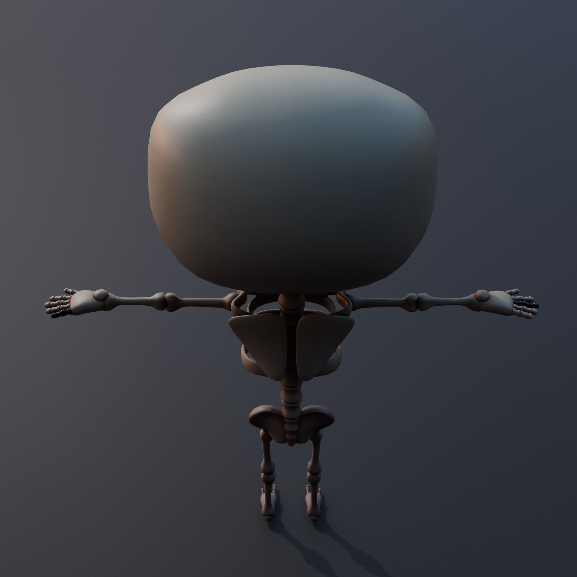 3D model Fantastic Cartoon Skeleton VR / AR / low-poly | CGTrader