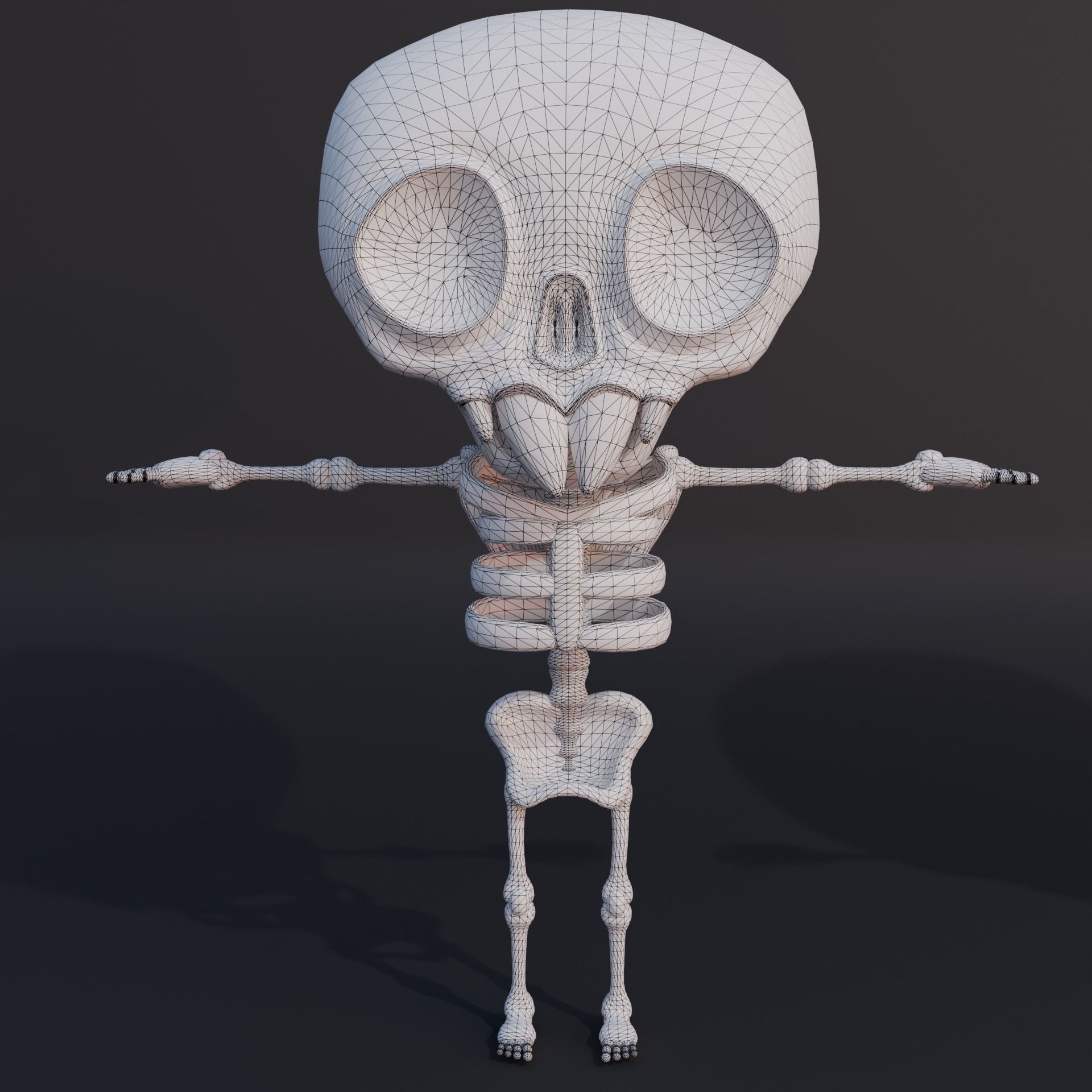 3D model Fantastic Cartoon Skeleton VR / AR / low-poly | CGTrader