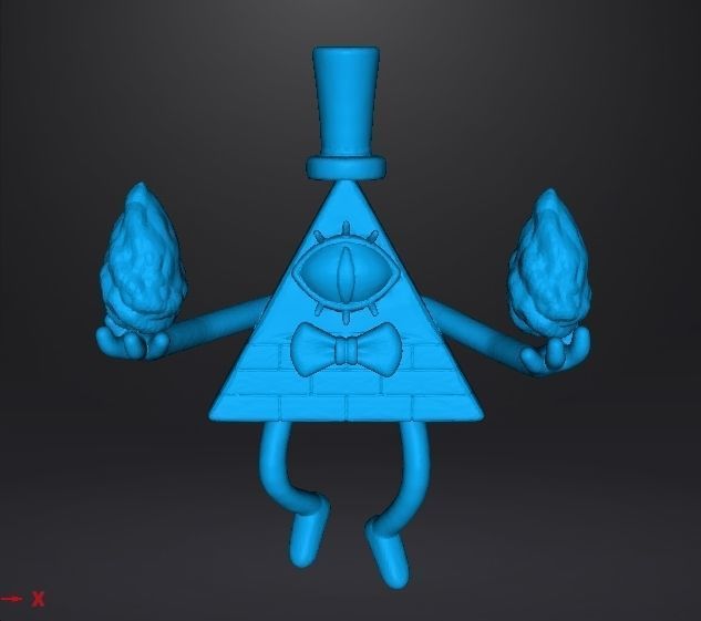 GRAVITY FALLS BILL CIPHER VINTAGE FIGURE MODEL STATUE EVIL 3D model 3D ...