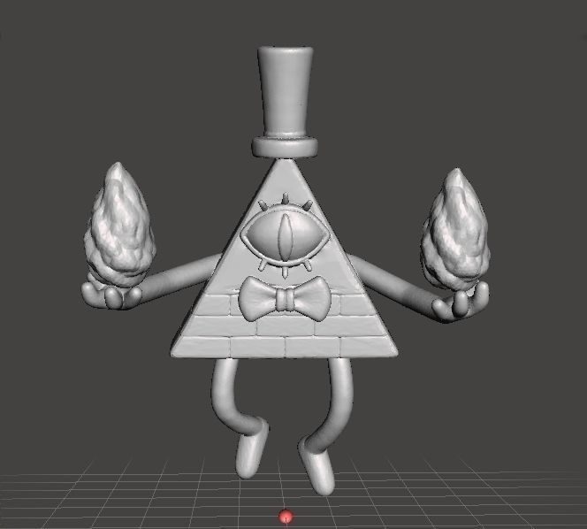 GRAVITY FALLS BILL CIPHER VINTAGE FIGURE MODEL STATUE EVIL 3D model 3D printable | CGTrader