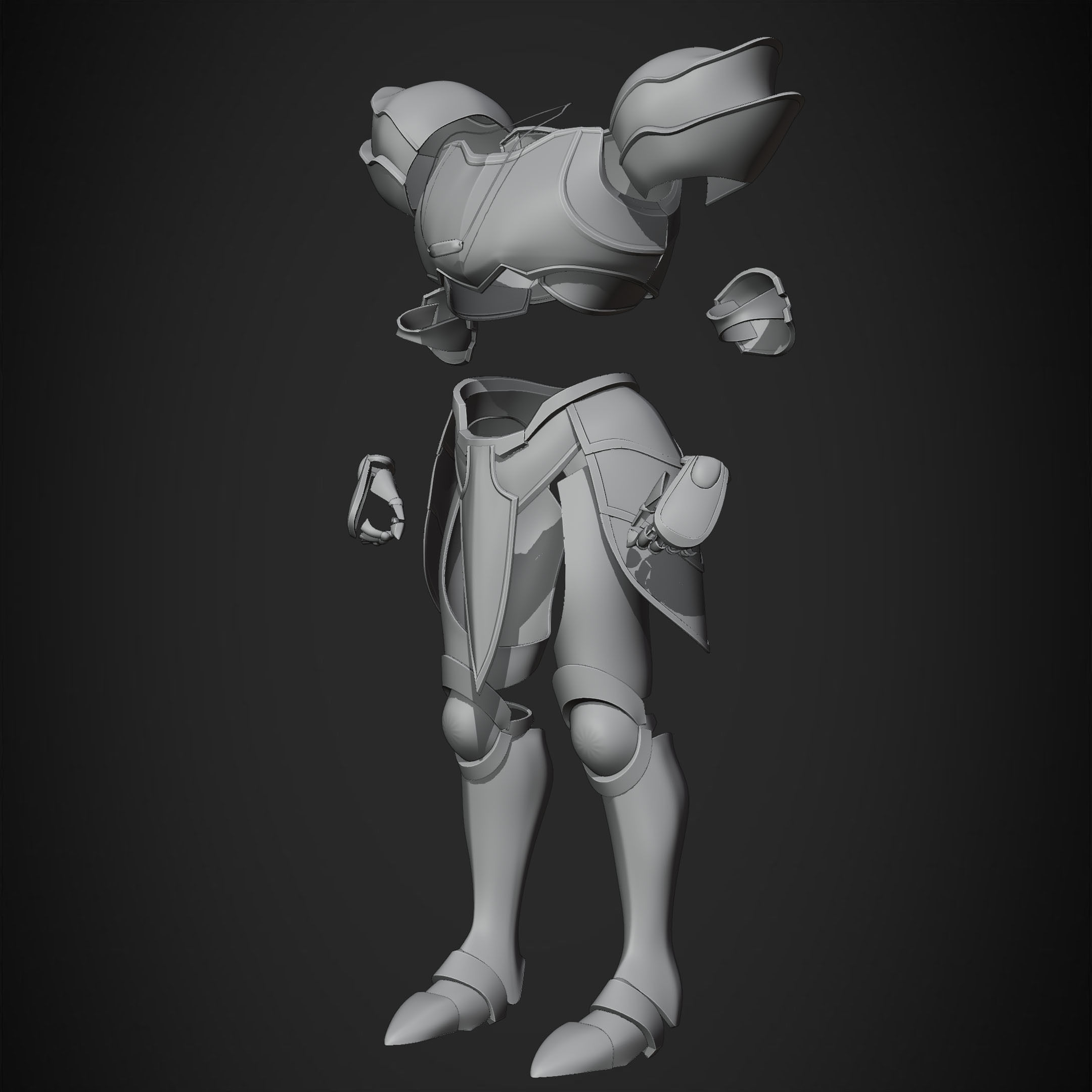 Overlord Ainz Ooal Gown Armor for Cosplay 3D model 3D printable | CGTrader