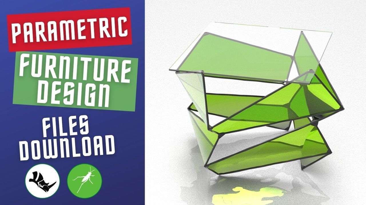 Parametric Table Design Grasshopper Rhino 3d Model Download 3D model ...