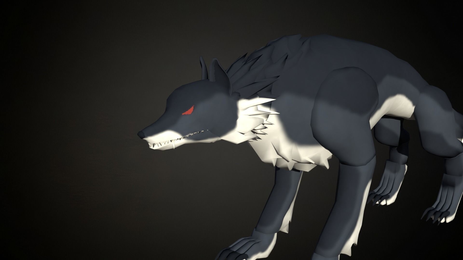 3D model Roblox r6 wolf model Low-poly 3D model VR / AR / low-poly ...