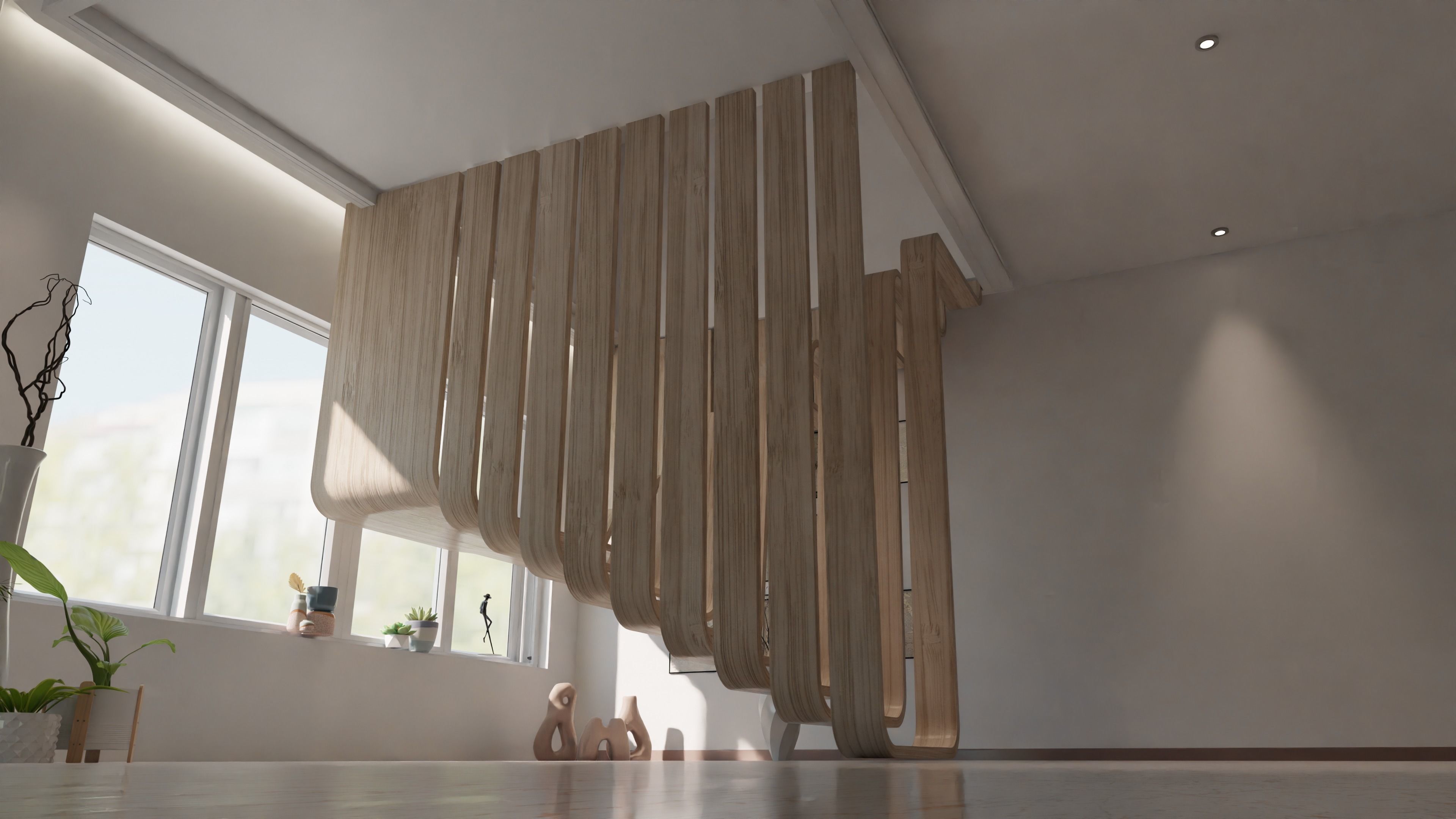 3D model PARAMETRIC STAIRCASE-2 VR / AR / low-poly | CGTrader