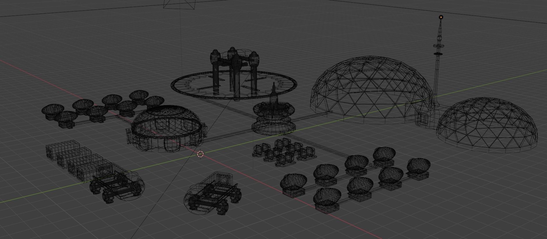 Mars colony 3D model | CGTrader