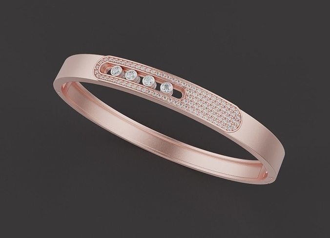 Bracelet Messika 66845 3D model 3D printable | CGTrader