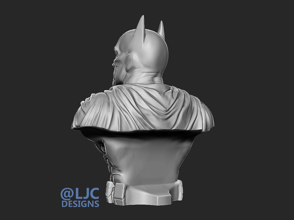 Batman Bust fan art 3D model 3D printable | CGTrader