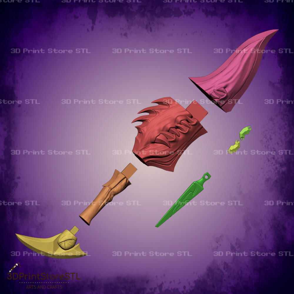 Naafiri Dagger Cosplay League Of Legends - STL File 3D model 3D ...