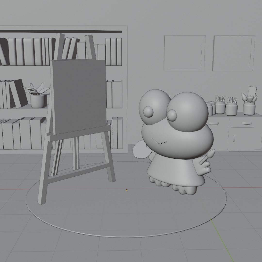 keroppi - sanrio character 3D model | CGTrader