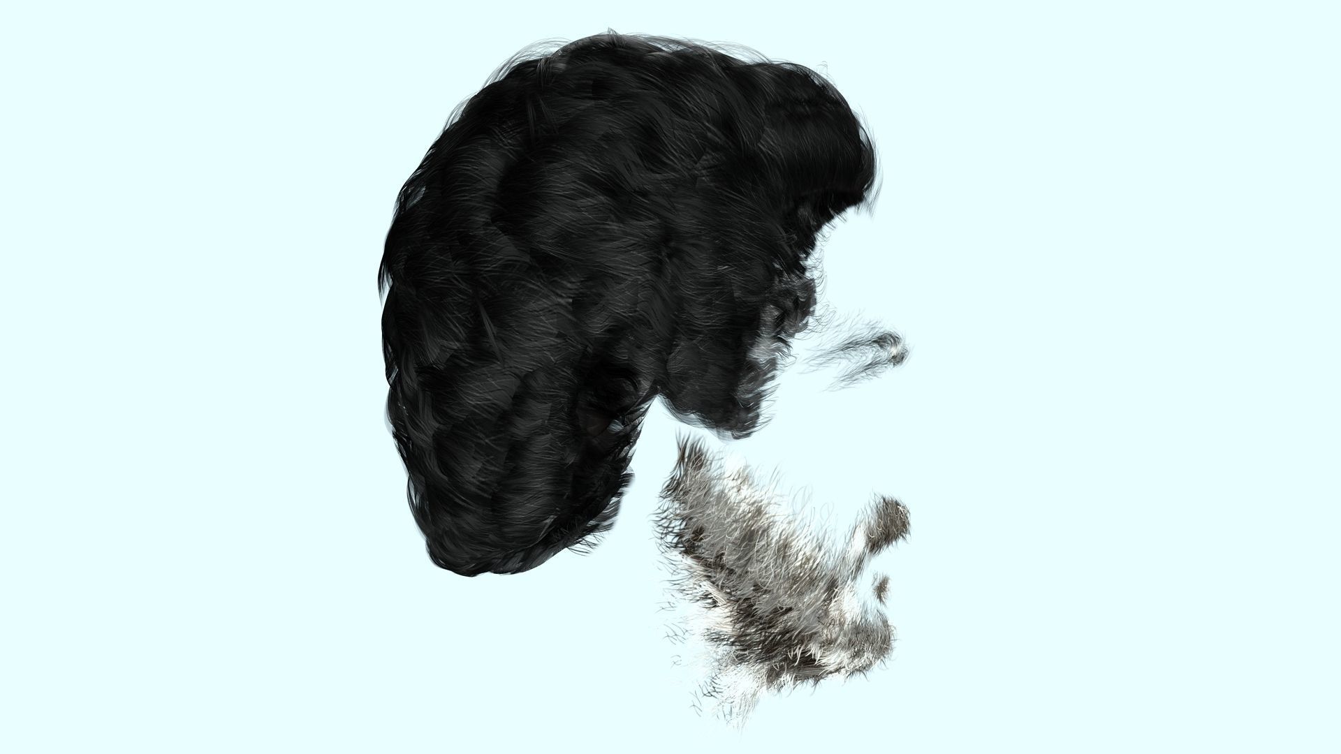 3D model Wavy Short Male Hair Low-Poly VR / AR / low-poly | CGTrader
