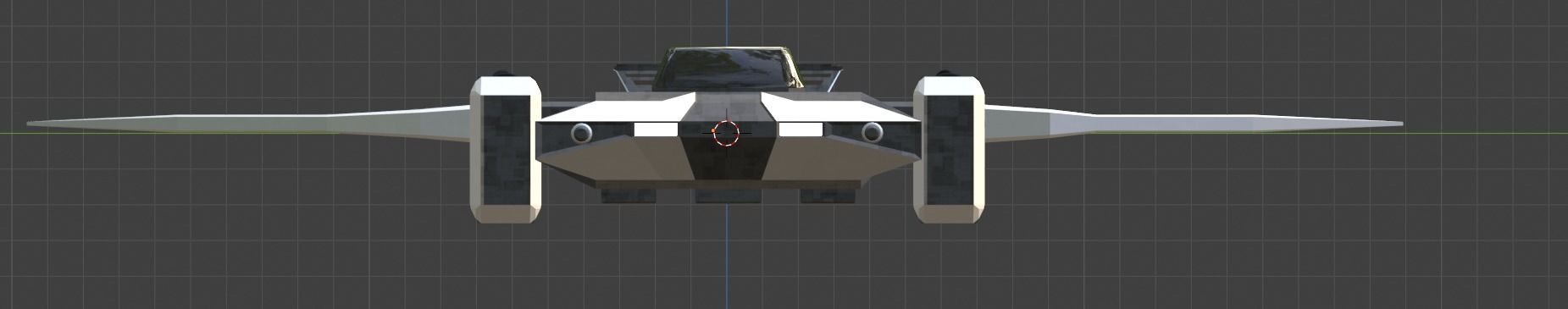Small spaceship with moving jet trail 3D model | CGTrader