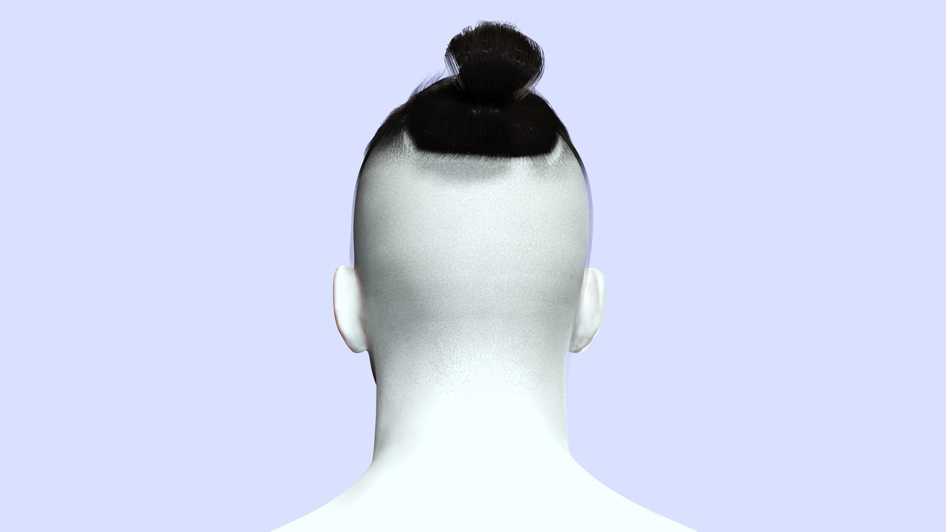 3D model Man Bun -Low Fade Hair Cut Low-Poly VR / AR / low-poly | CGTrader