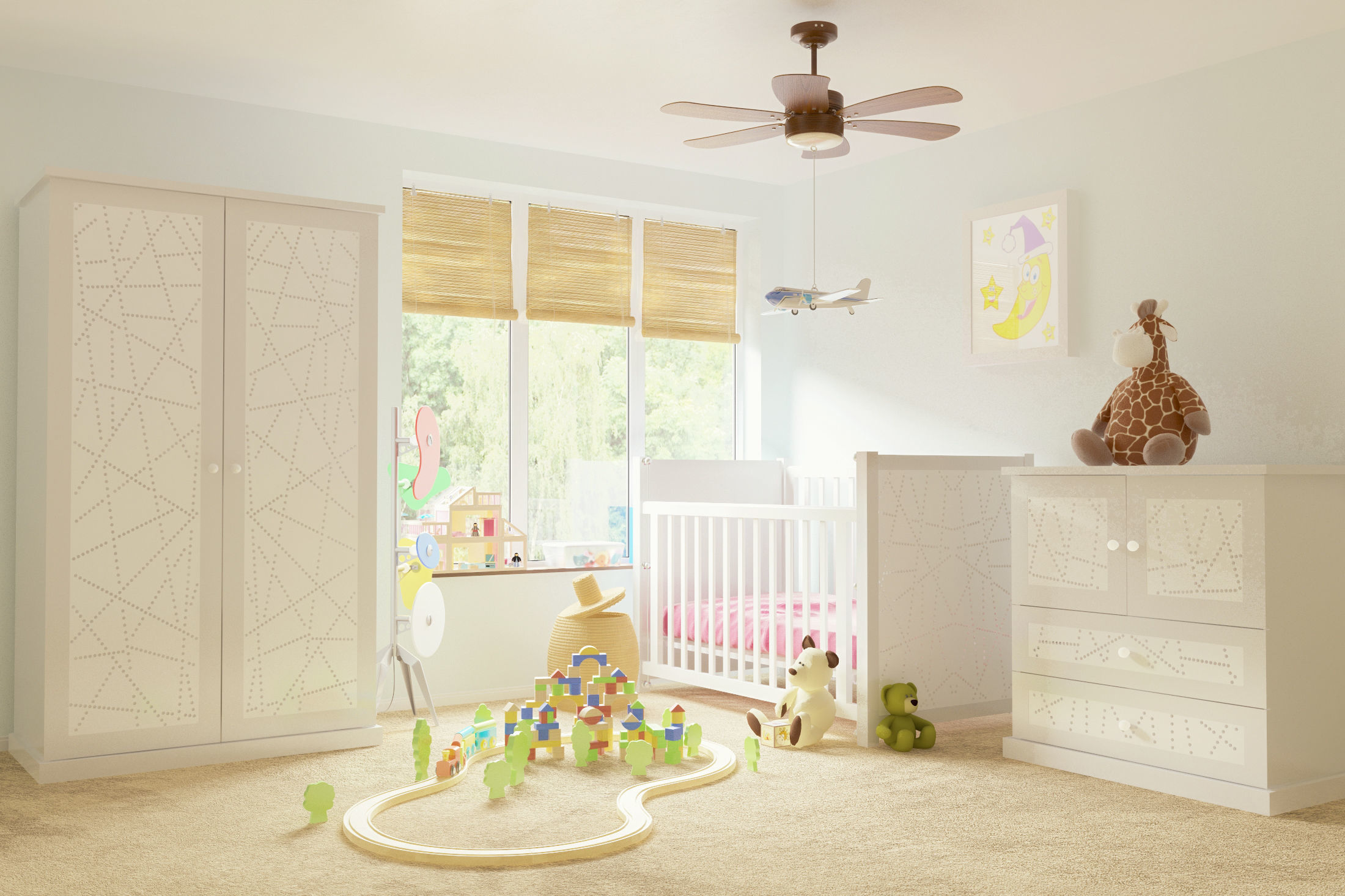 children room design model 3D model | CGTrader
