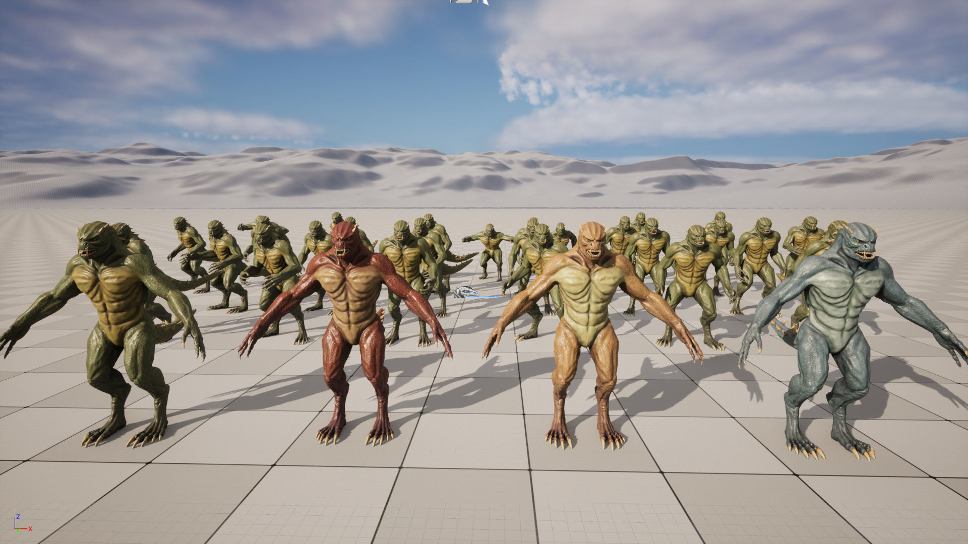 3D Model Collection Lizard monsters pack VR / AR / low-poly | CGTrader