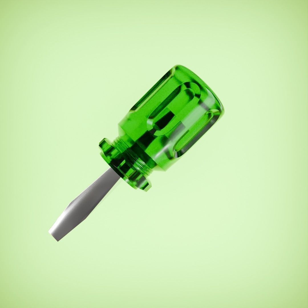Flat and Phillips Tip Screw Drivers 3D model | CGTrader