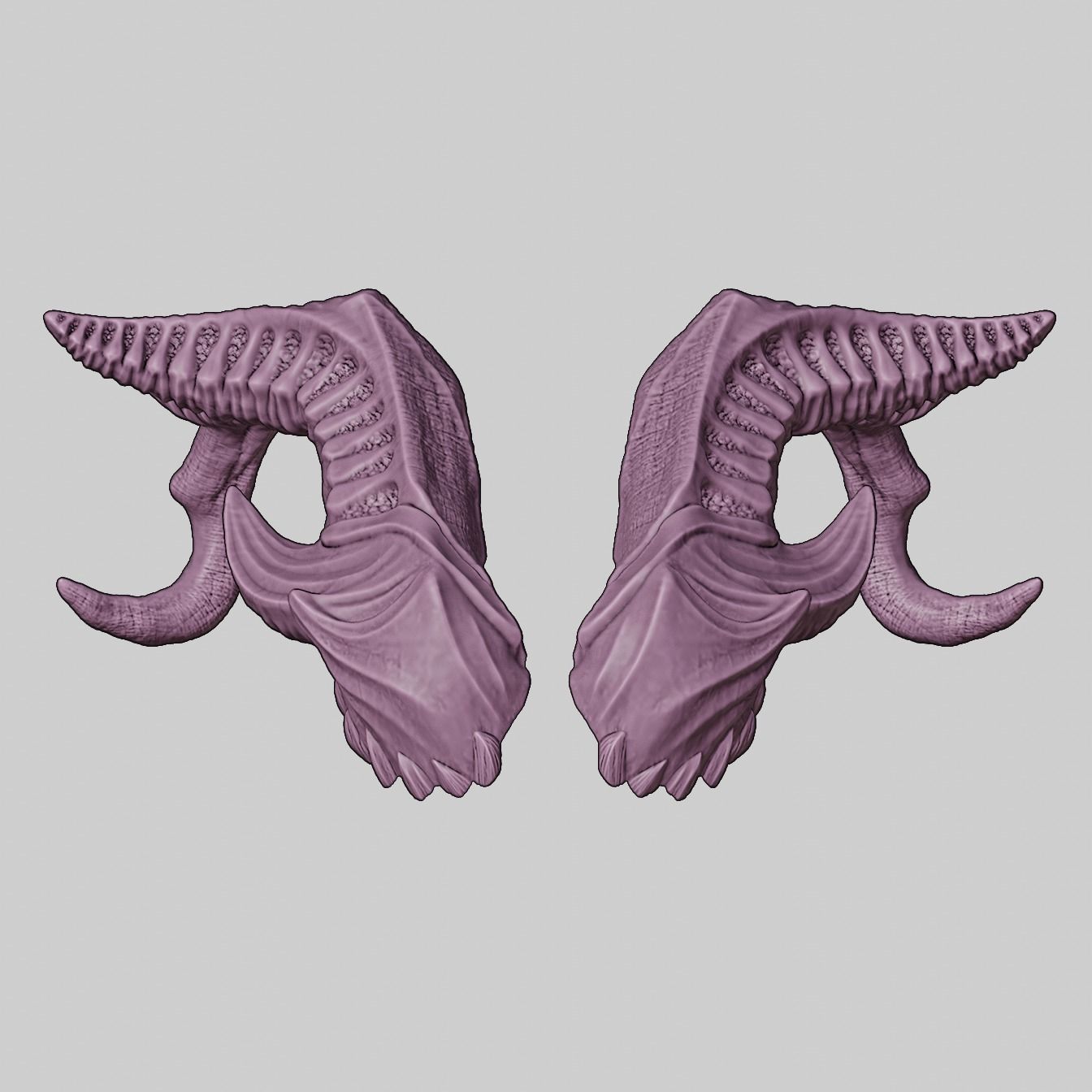 Fantasy Faerun Horns Set Baldurs Gate 3 3D model 3D printable | CGTrader