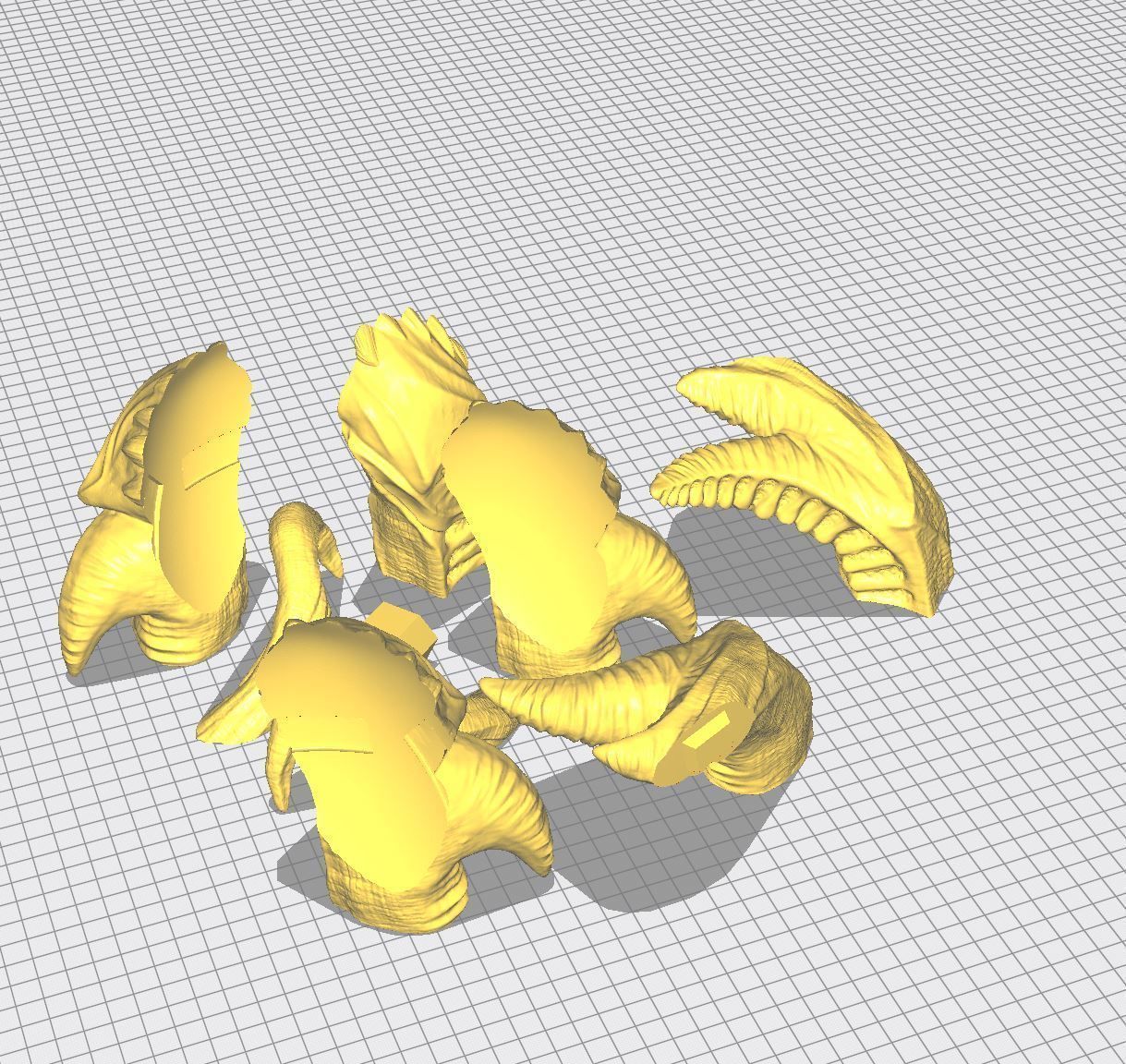 Fantasy Faerun Horns Set Baldurs Gate 3 3D model 3D printable | CGTrader