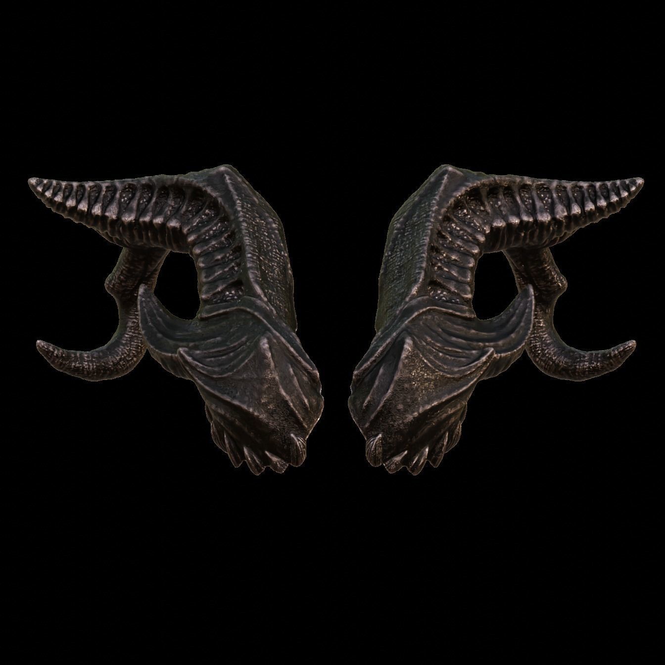 Fantasy Faerun Horns Set Baldurs Gate 3 3D model 3D printable | CGTrader