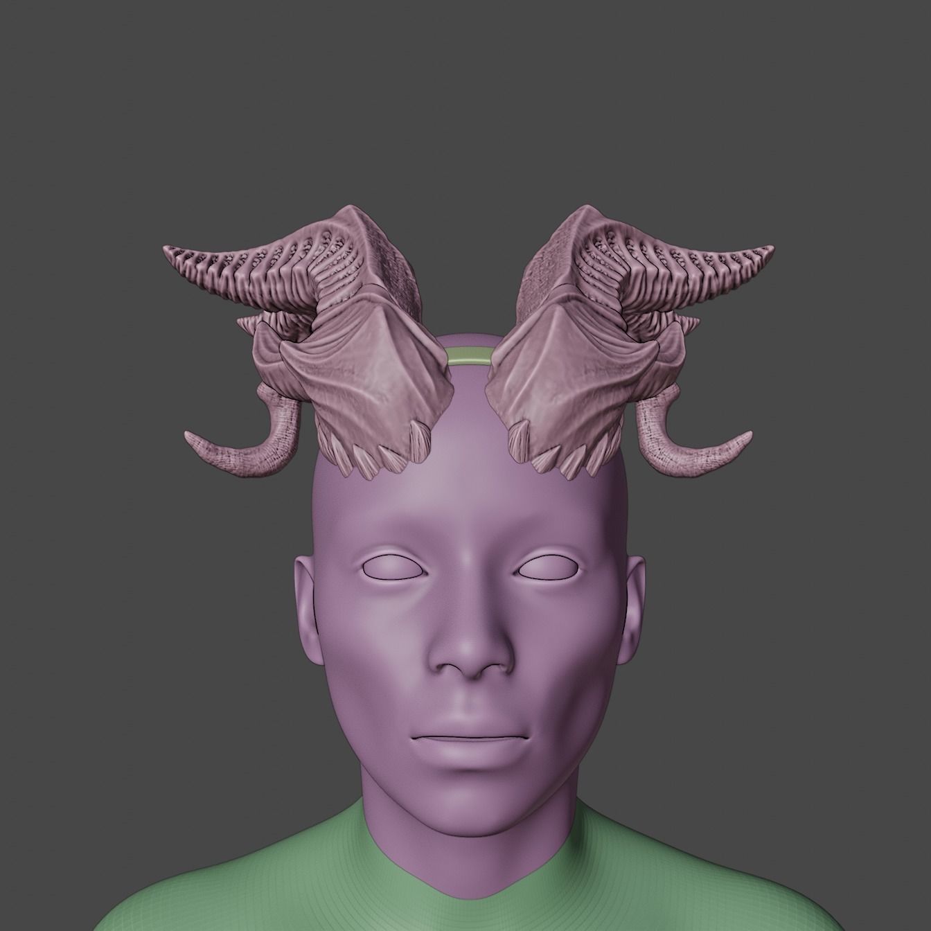 Fantasy Faerun Horns Set Baldurs Gate 3 3D model 3D printable | CGTrader
