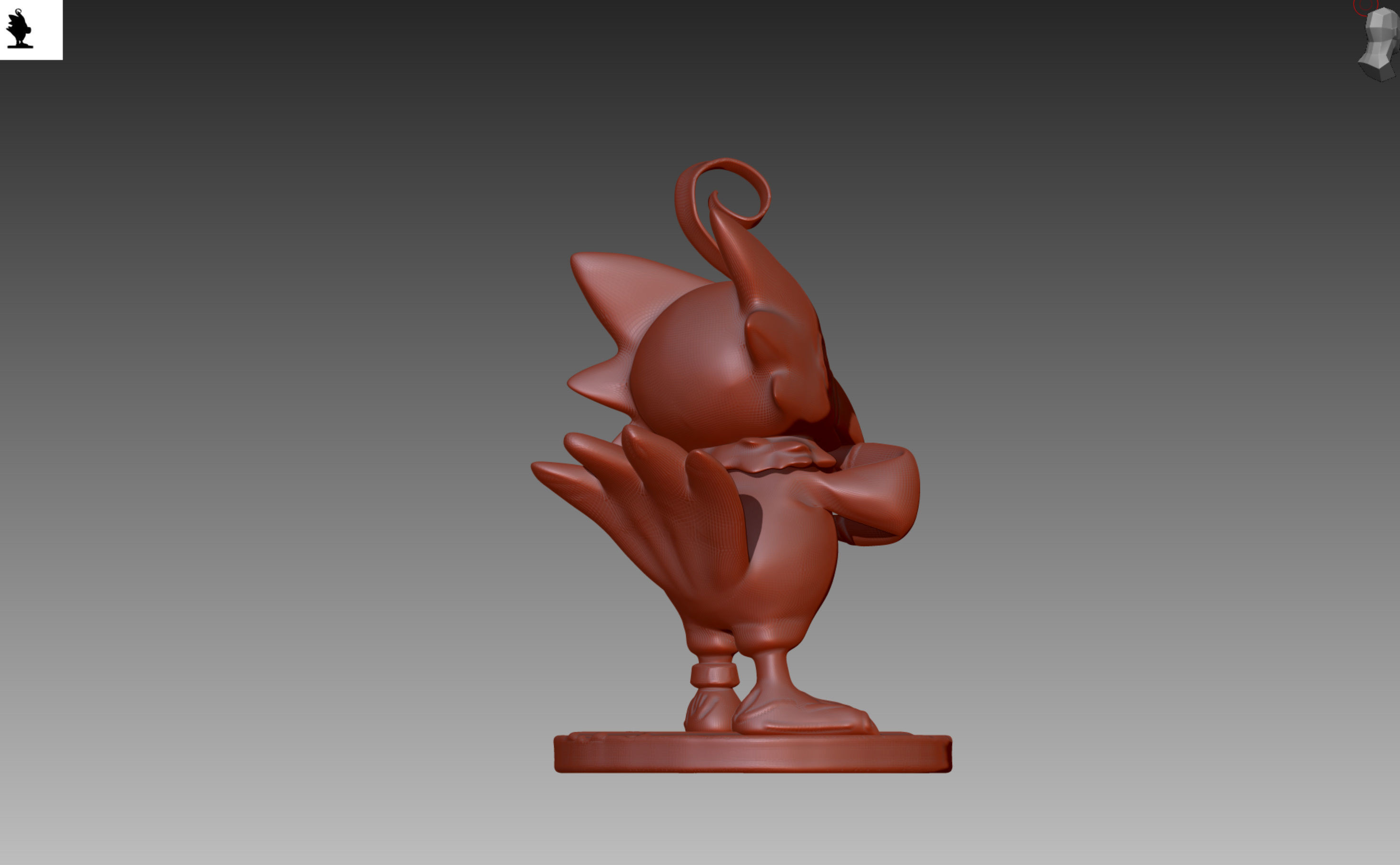 Biyomon Digimon OBJ STL 3D model 3D printable | CGTrader