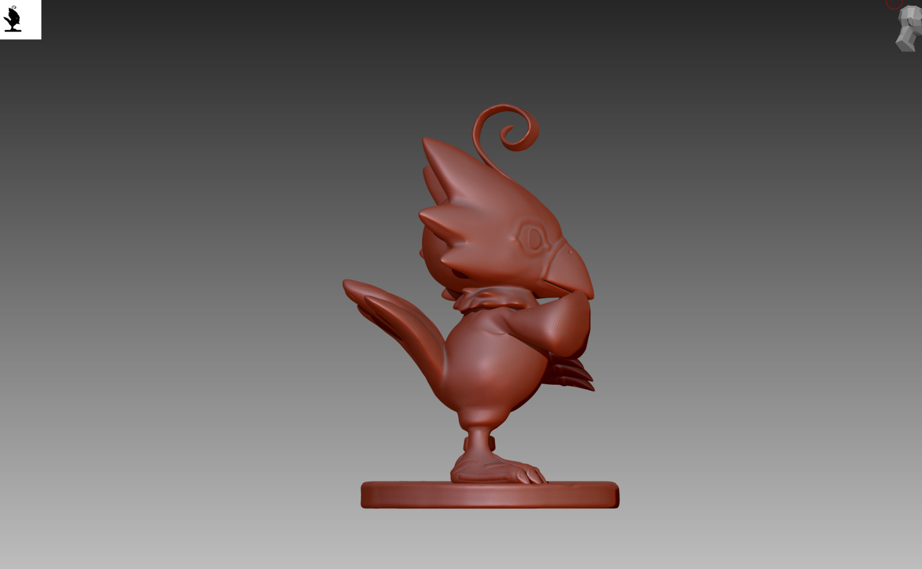 Biyomon Digimon OBJ STL 3D model 3D printable | CGTrader