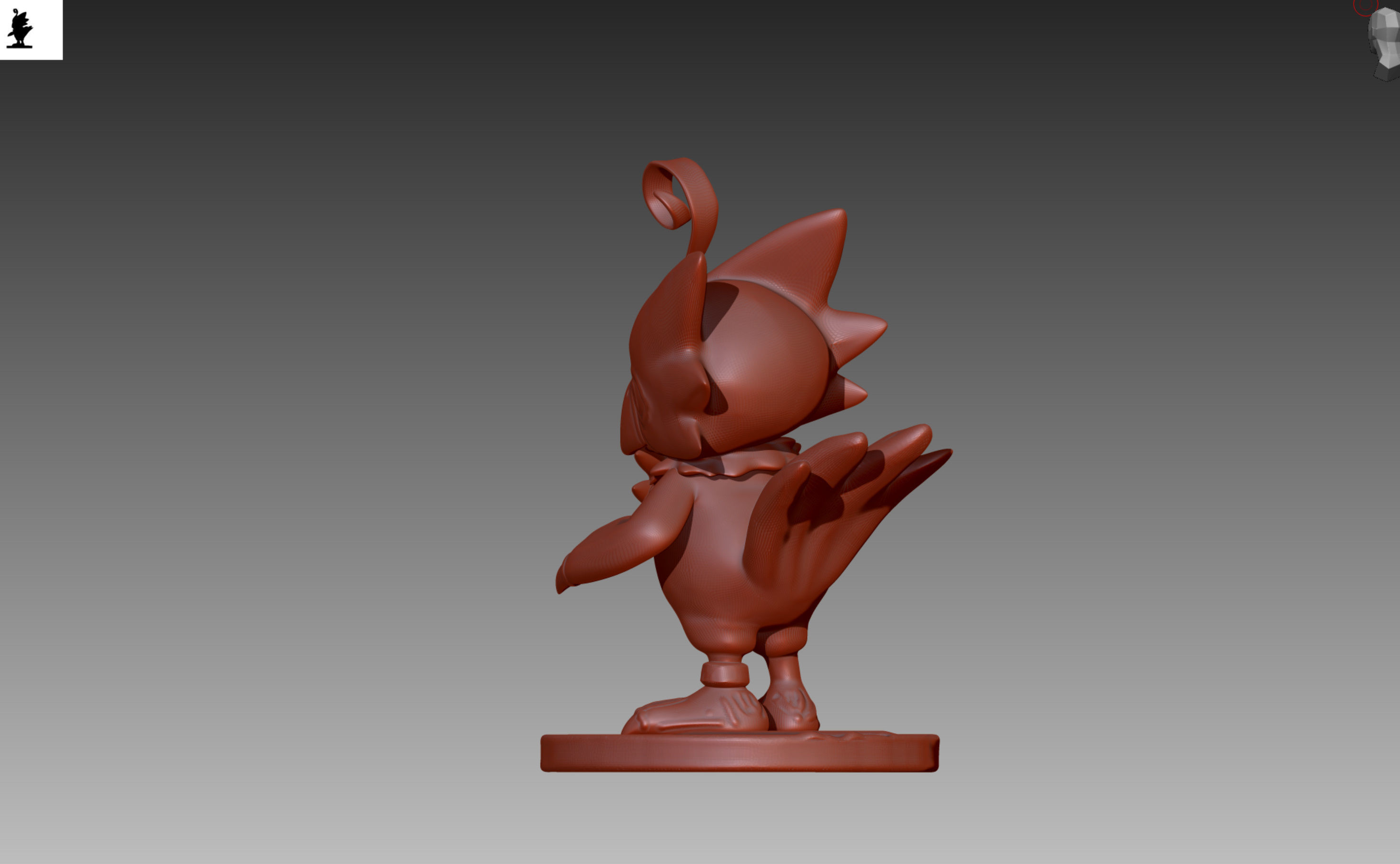 Biyomon Digimon OBJ STL 3D model 3D printable | CGTrader