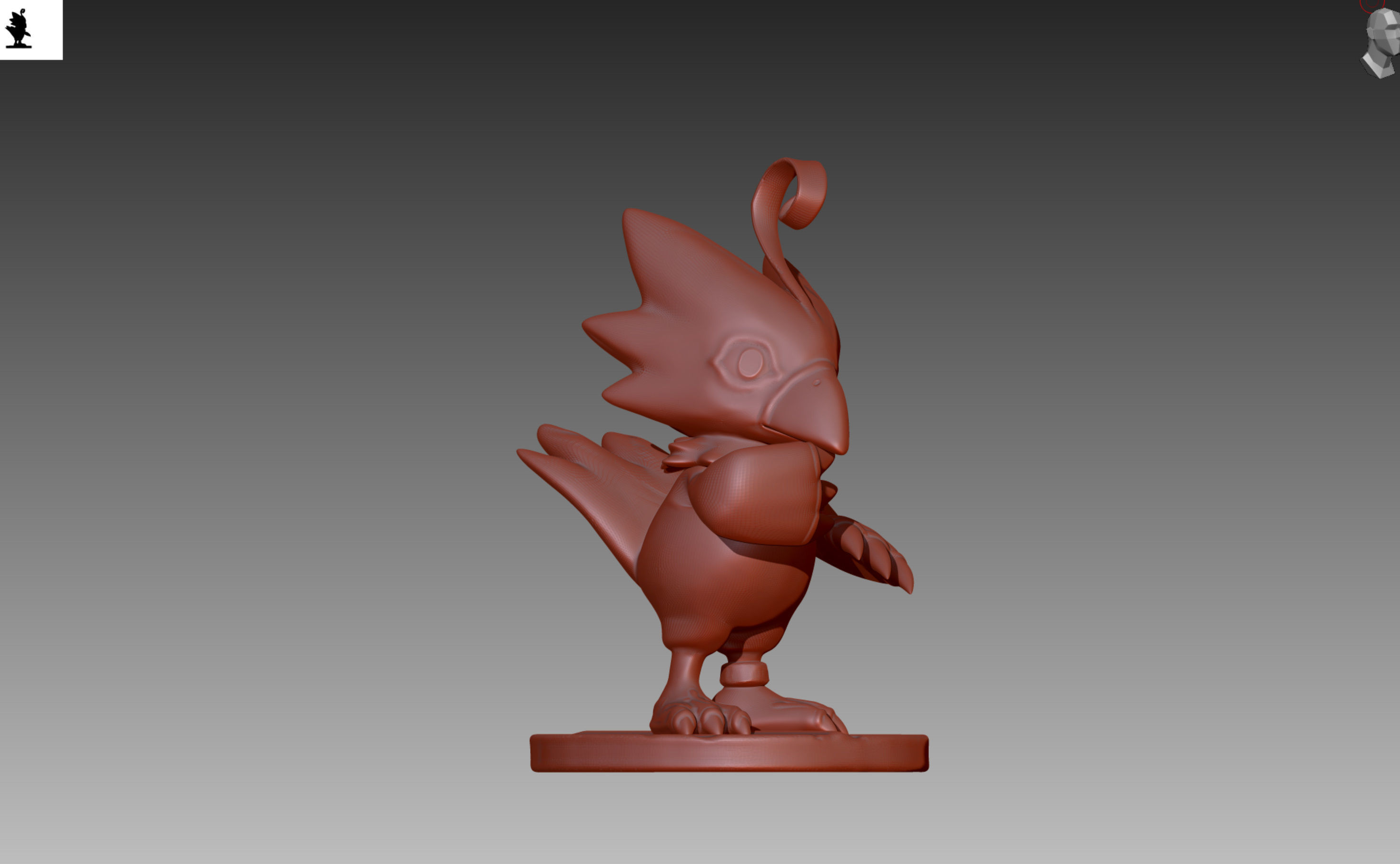 Biyomon Digimon OBJ STL 3D model 3D printable | CGTrader