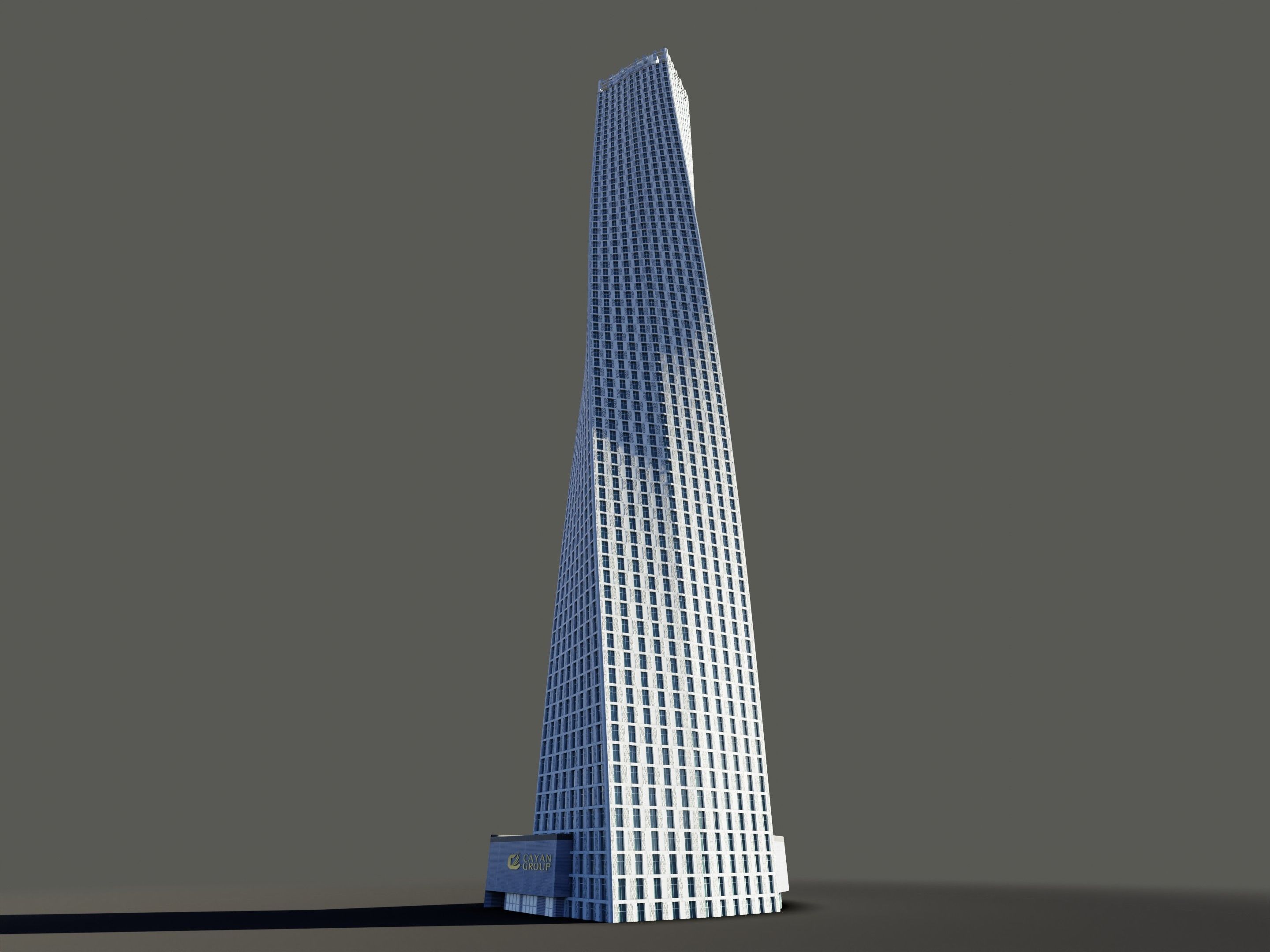 Cayan tower - Dubai marina 3D model | CGTrader