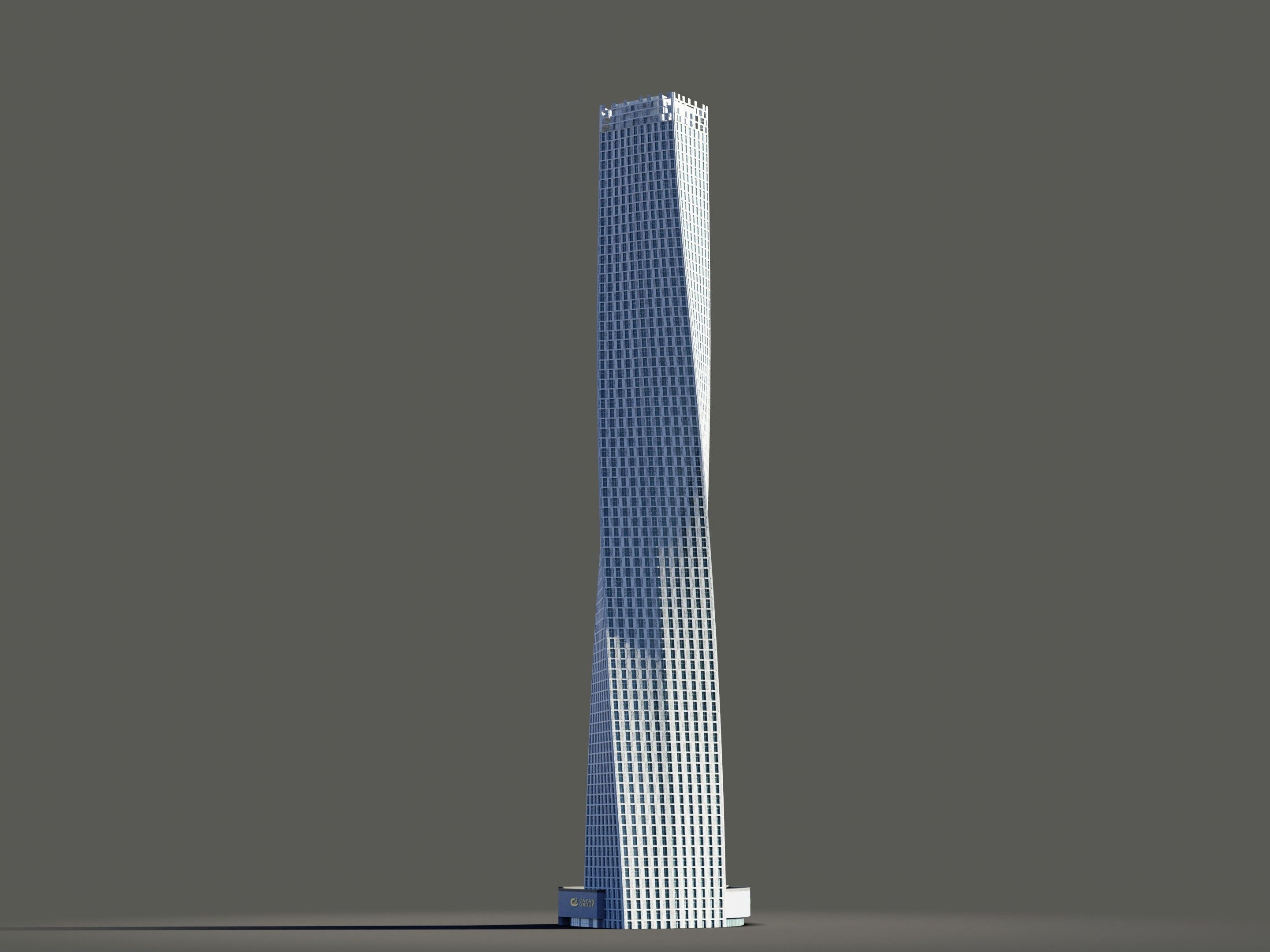 Cayan tower - Dubai marina 3D model | CGTrader