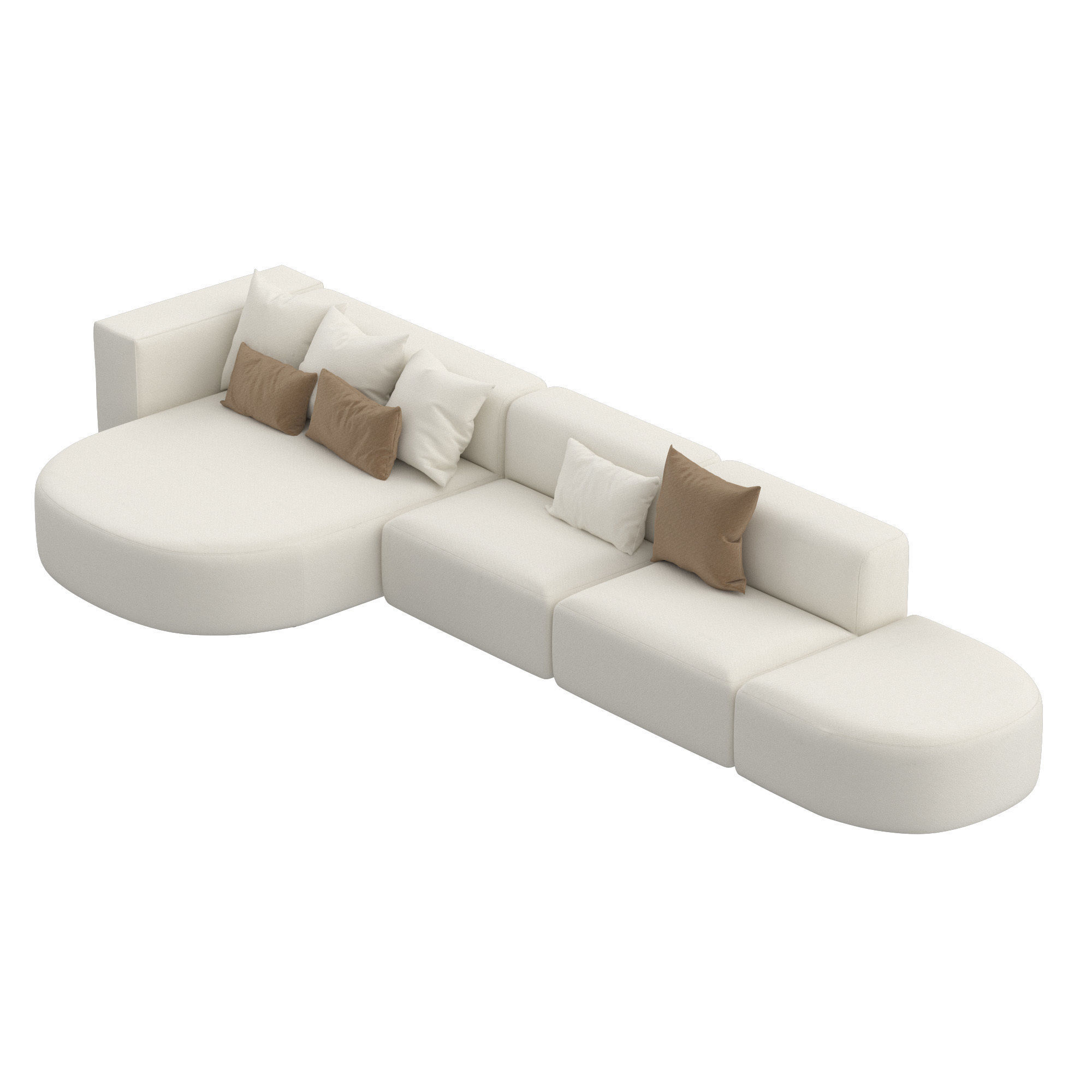 Belt modular sofa 3D model | CGTrader