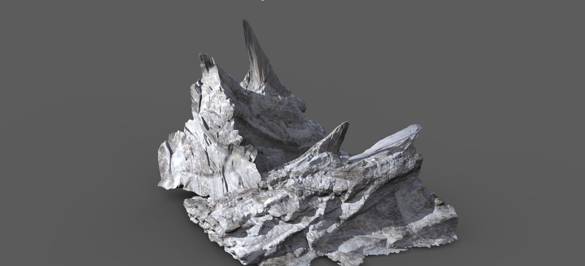 Ice shard mining rocks 3D model | CGTrader