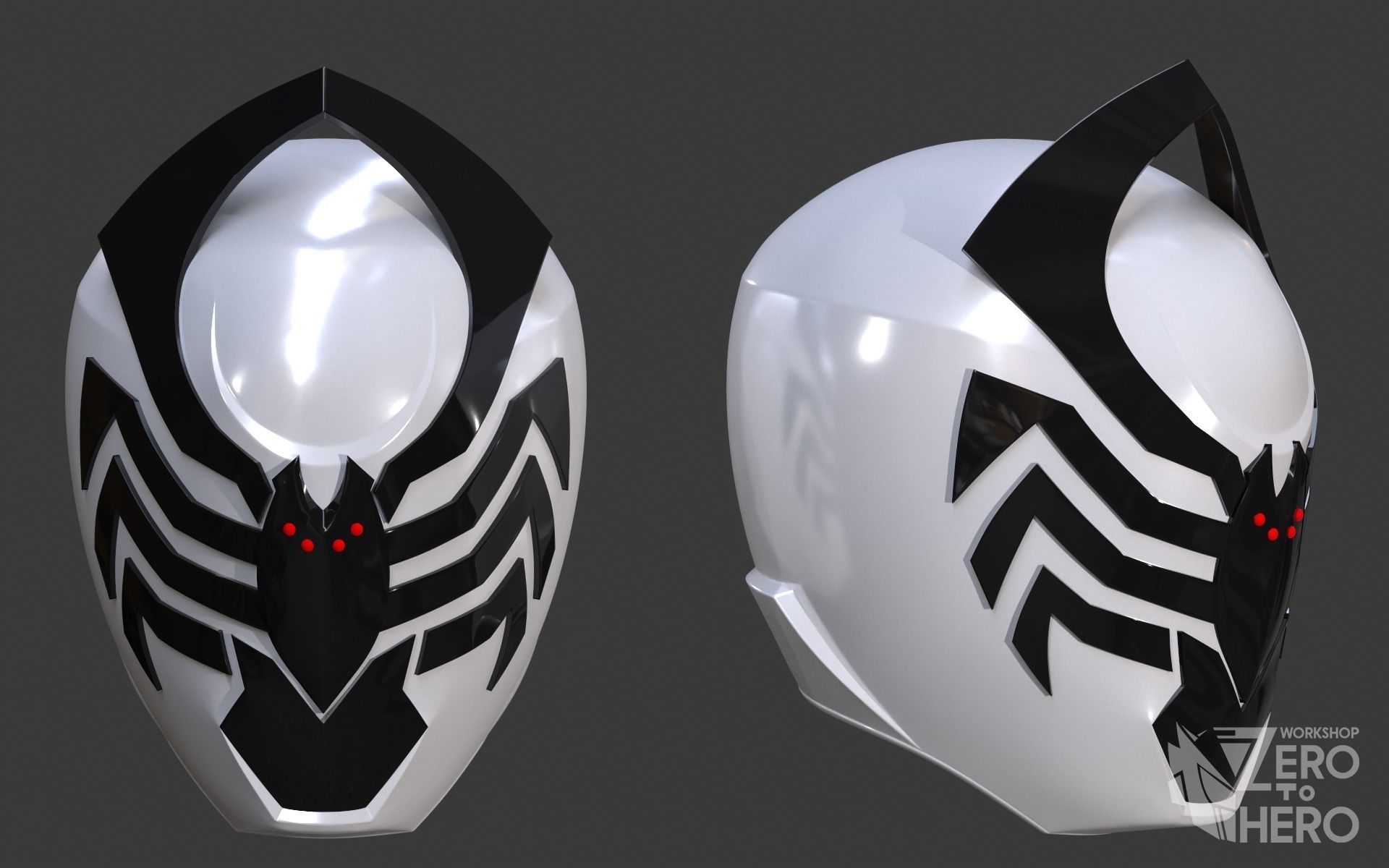 Super Sentai King - Ohger Kumonos Spider Helmet 3D model 3D printable ...