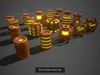 Sci-Fi Cylinder Collection-PBR Textures with Unity Pack VR / AR / low ...