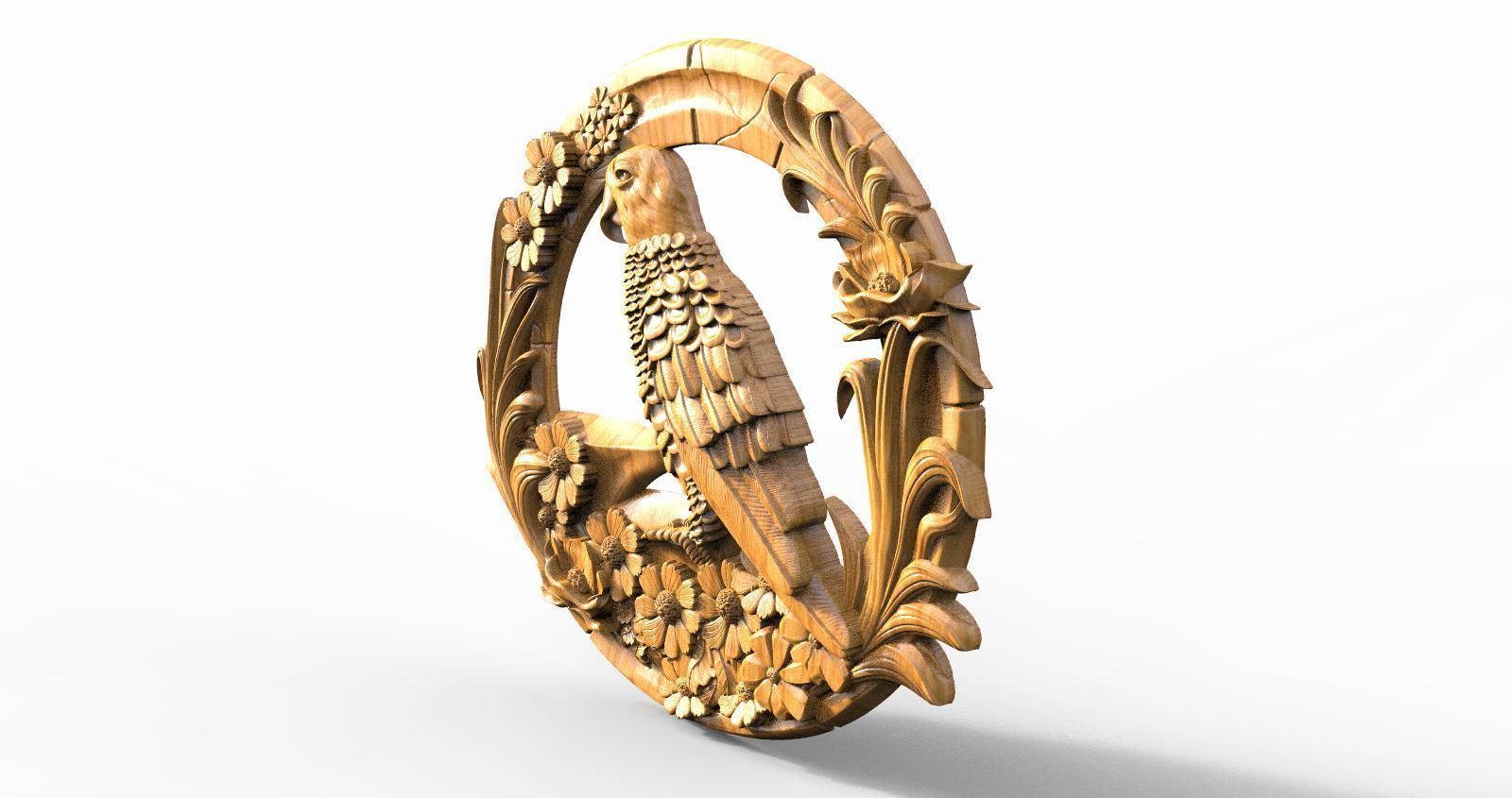 Parrot CNC 3D model 3D printable | CGTrader