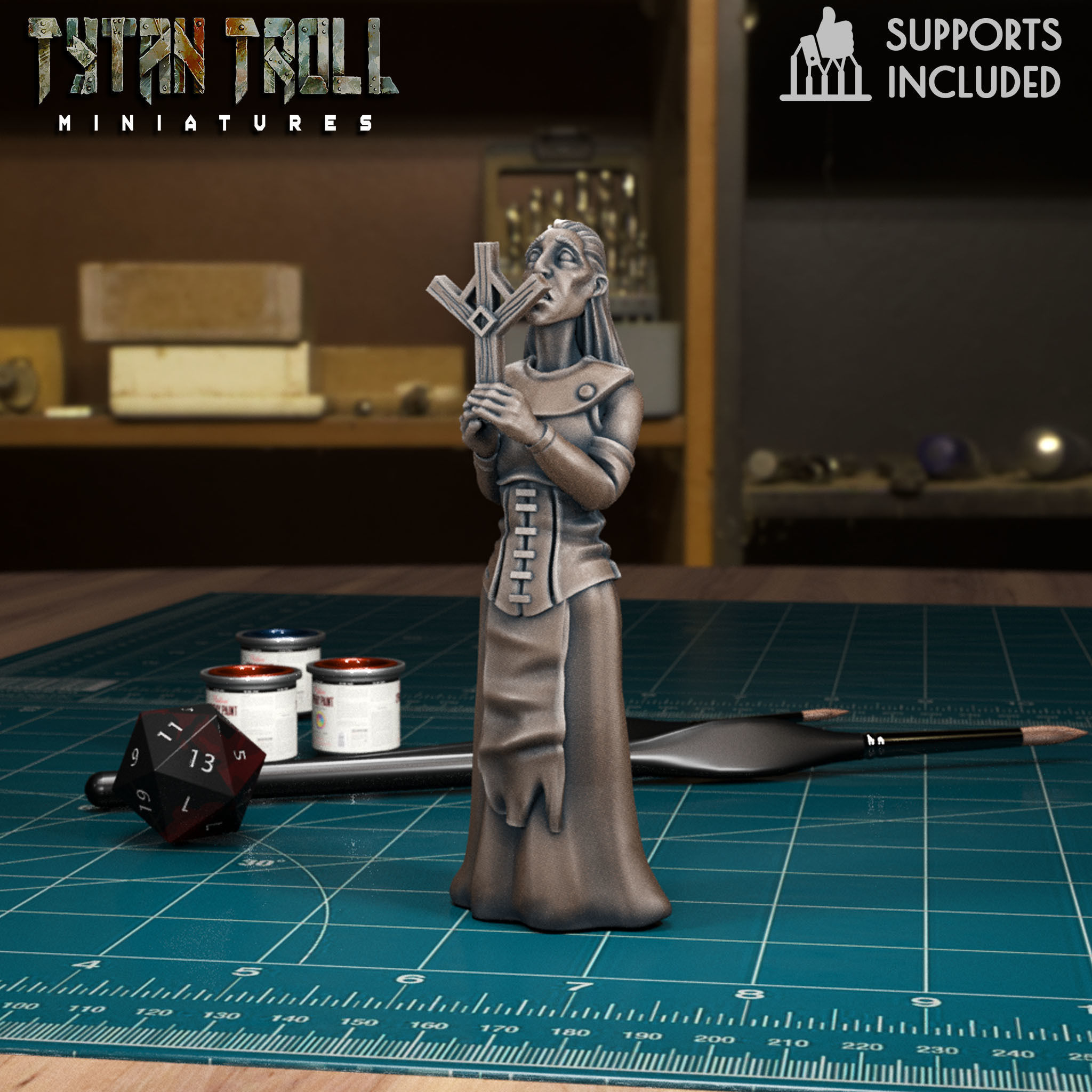 Creepy Villager 02 - Pre-Supported 3D model 3D printable | CGTrader