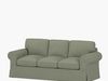 Ektorp 3 seat sofa Hakebo grey-green PBR 3D model | CGTrader
