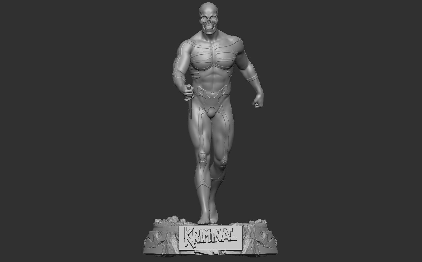 Kriminal Statue Fan Art Comics Vintage Classic 3D model 3D printable ...