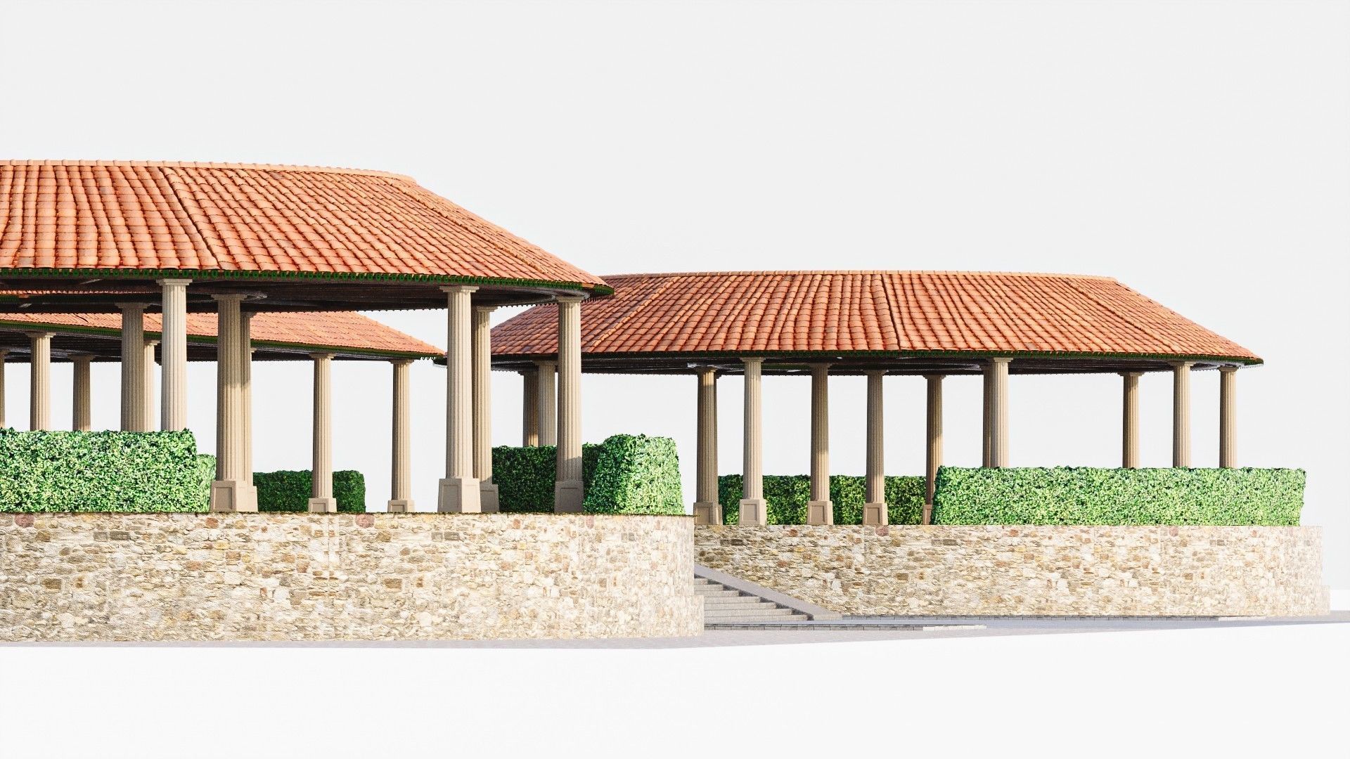 Outdoor Hall 3D model | CGTrader